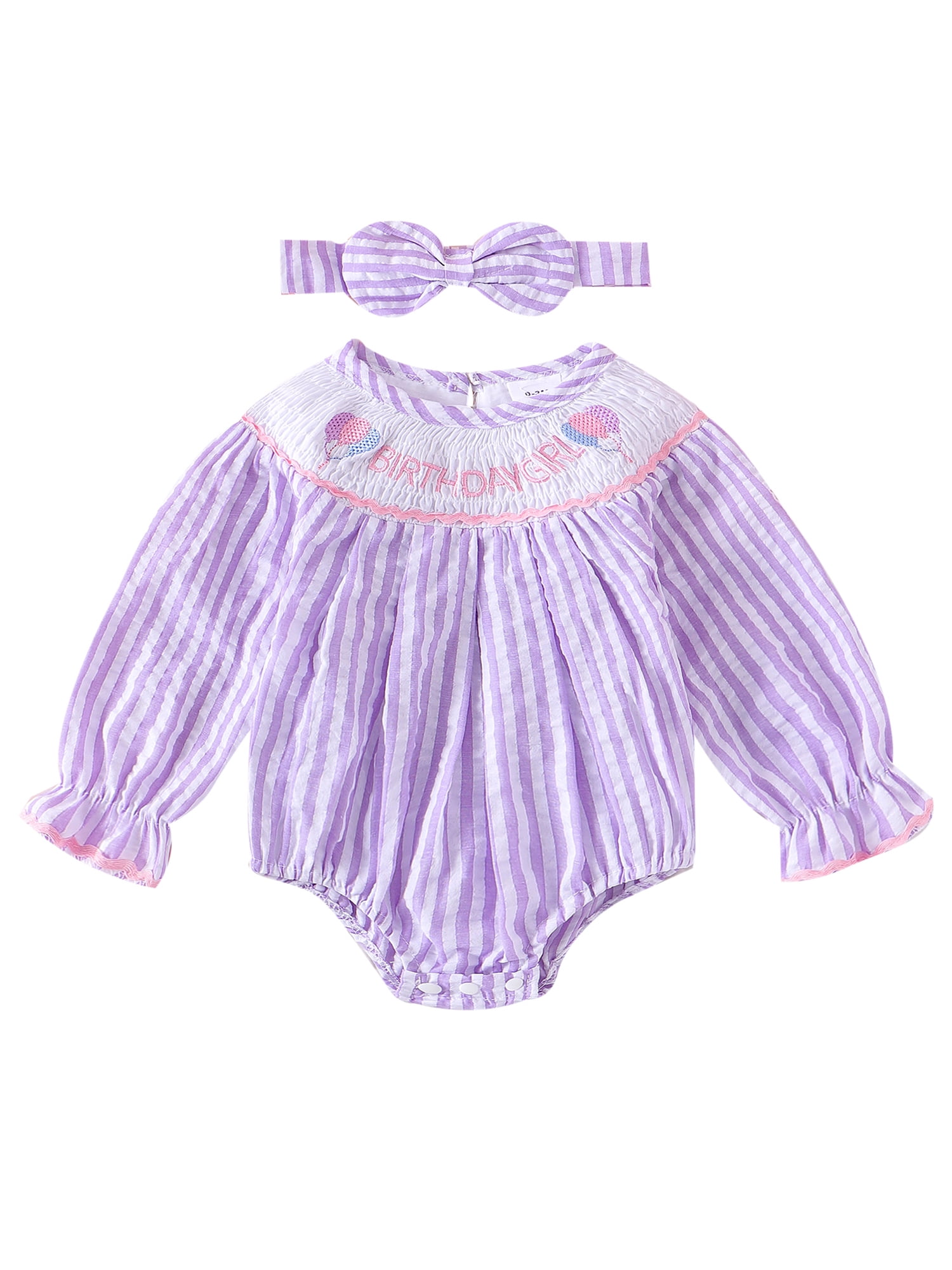 aturustex Toddler Baby Girls Bubble Romper Outfits 0 3M 6M 12M 18M ...