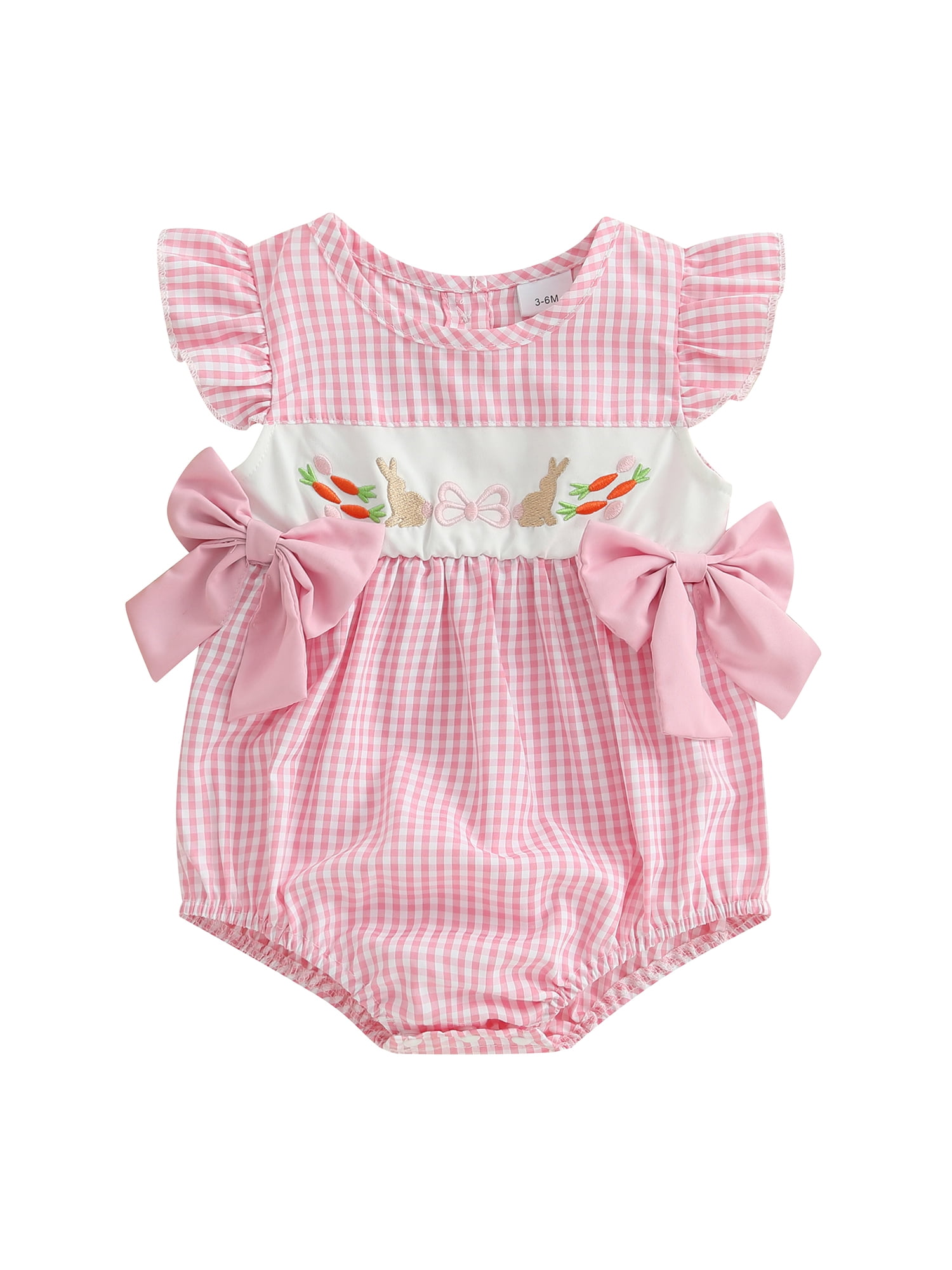 aturustex Toddler Baby Girls Easter Bubble Rompers Outfits 0 3M 6M 12M ...