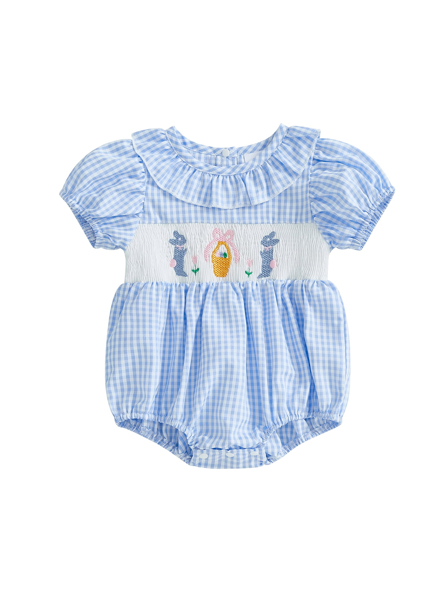 aturustex Toddler Baby Girls Easter Bubble Rompers Outfits 0 3M 6M 12M ...