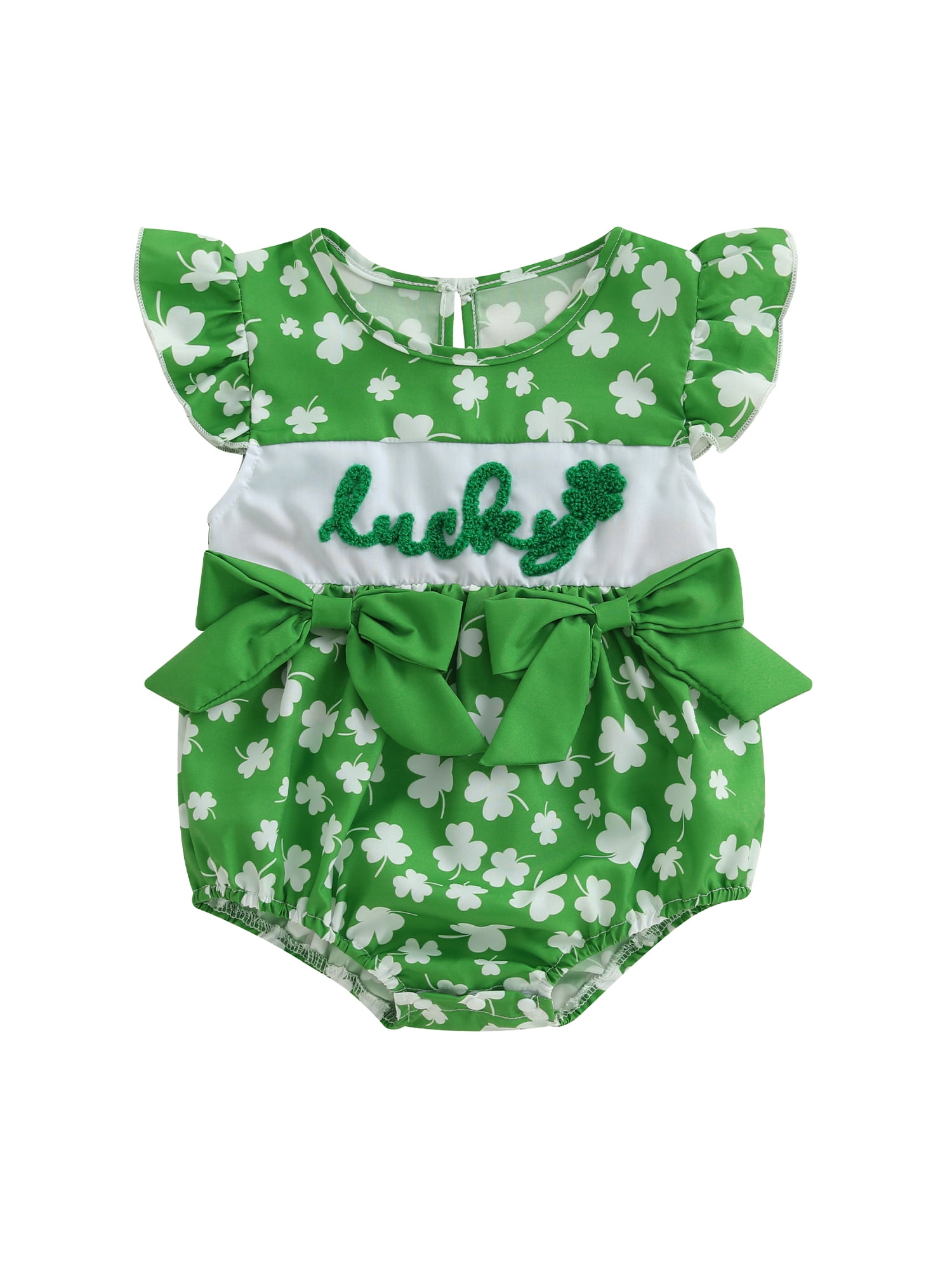 aturustex Toddler Baby Girls Ireland Bubble Rompers Outfits 0-18M ...