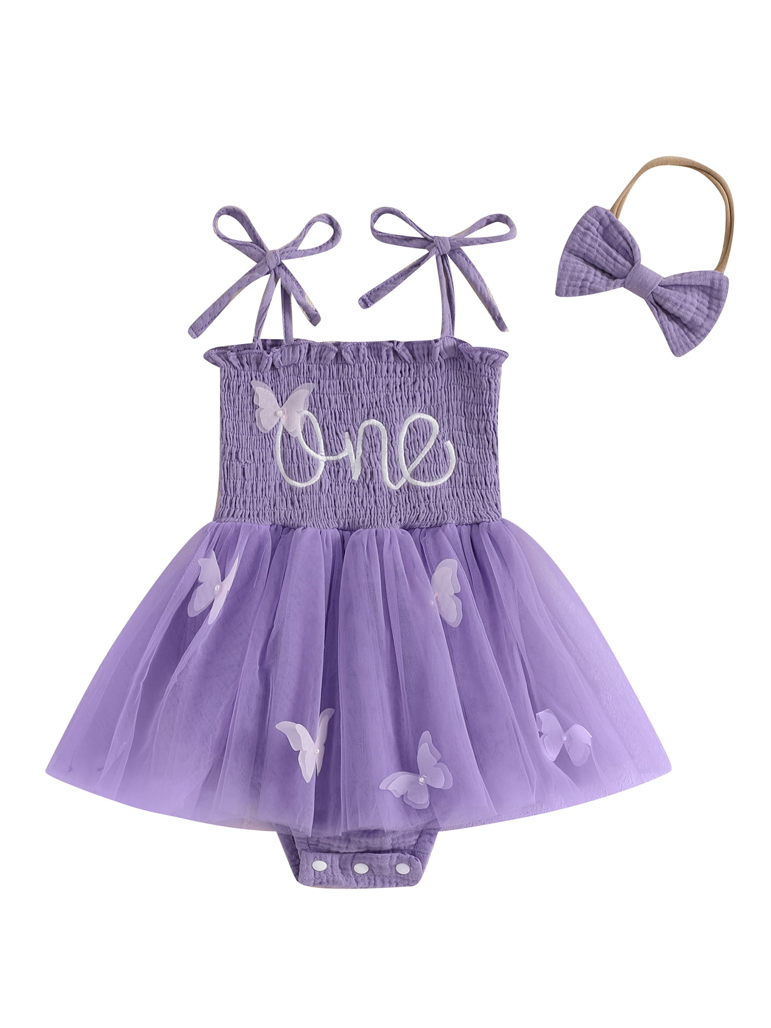aturustex Toddler Girl Birthday Rompers Dress Outfits 6M 12M 18M Infant ...