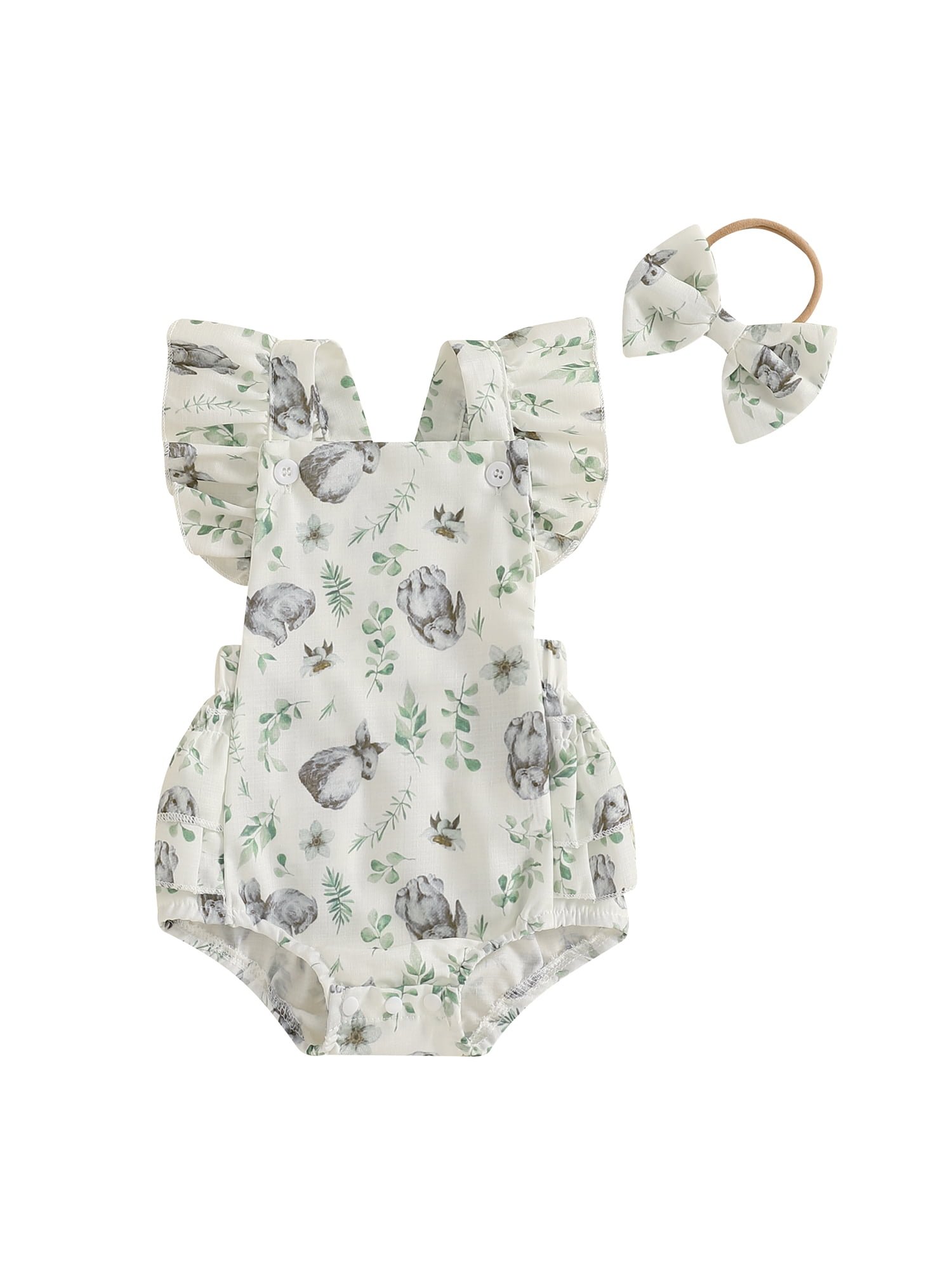 aturustex Toddler Girls 2Pcs Easter Overalls Outfits 0 3M 6M 12M 18M ...