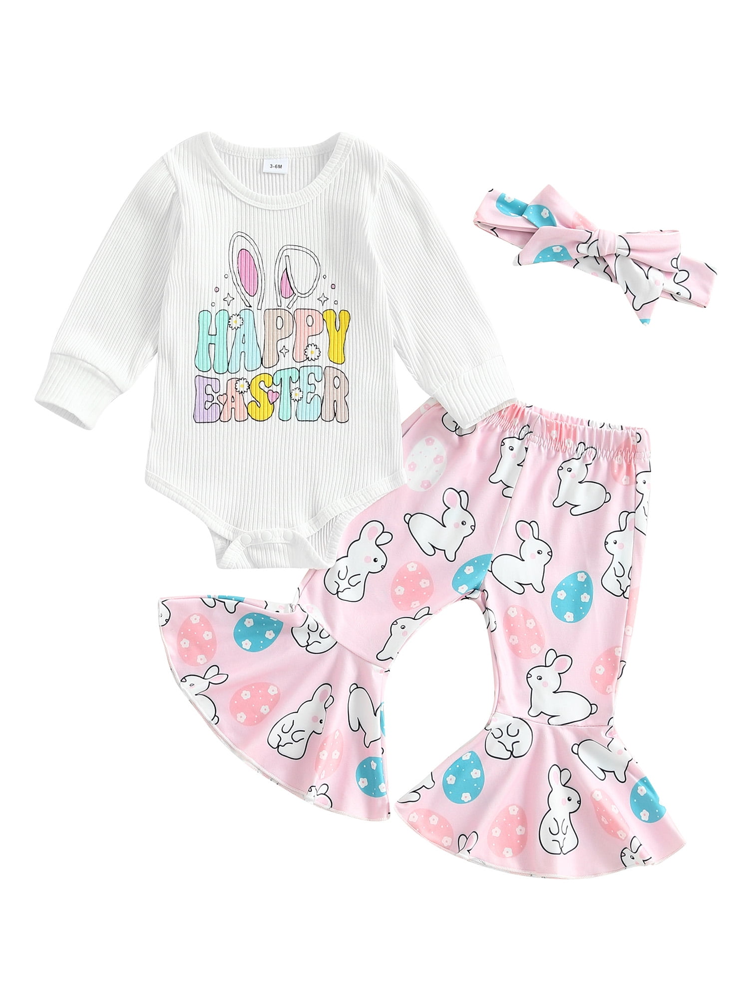 aturustex Toddler Girls Easter Rompers Outfits 0 3M 6M 12M 18M Infant ...