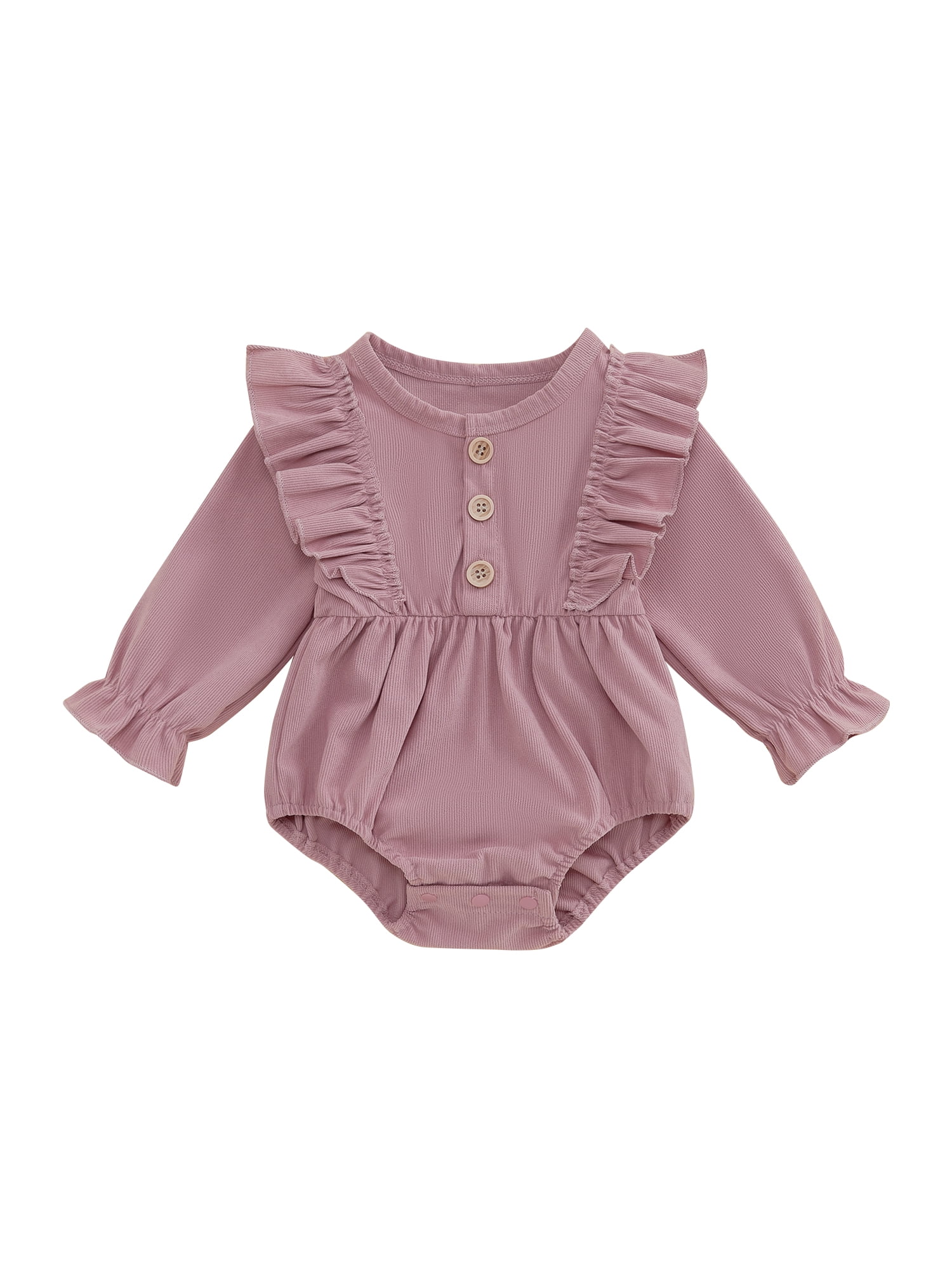 aturustex Toddler Girls Solid Bubble Romper 0 3M 6M 12M 18M Infant Baby ...