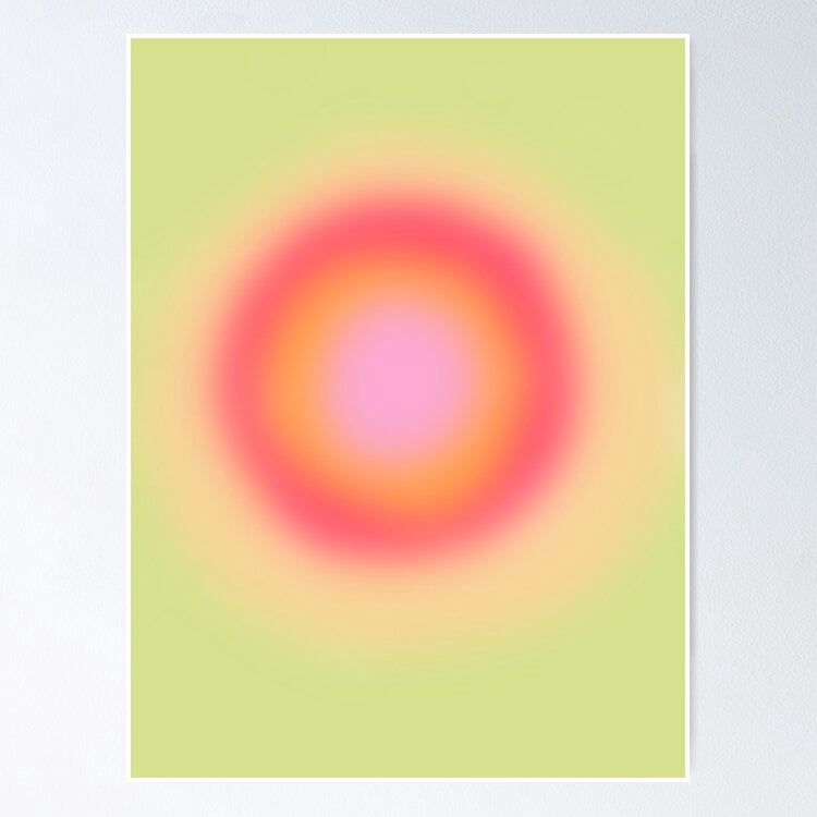 aura gradient circle UNFRAMED Poster, 18x24 - Walmart.com