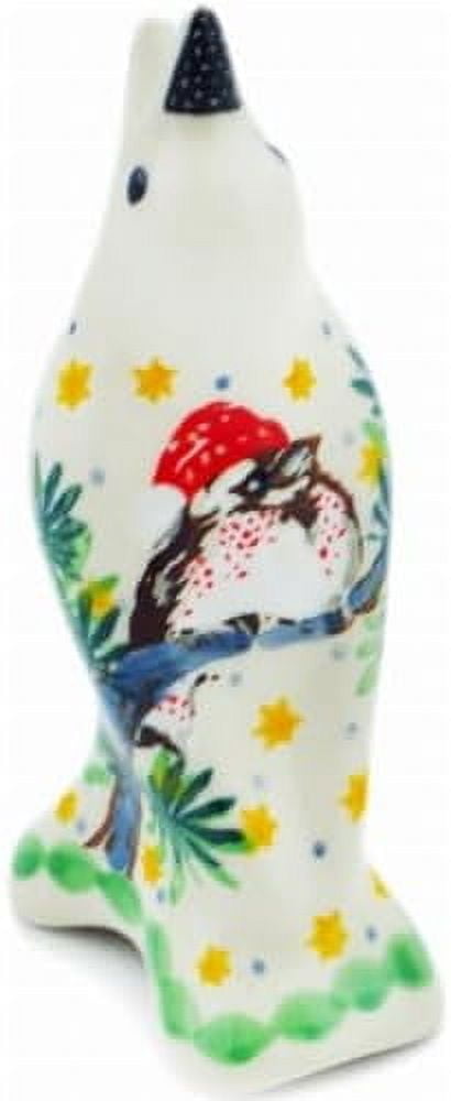 authentic polish pottery pie bird signature unikat in cozy bullfinch ...