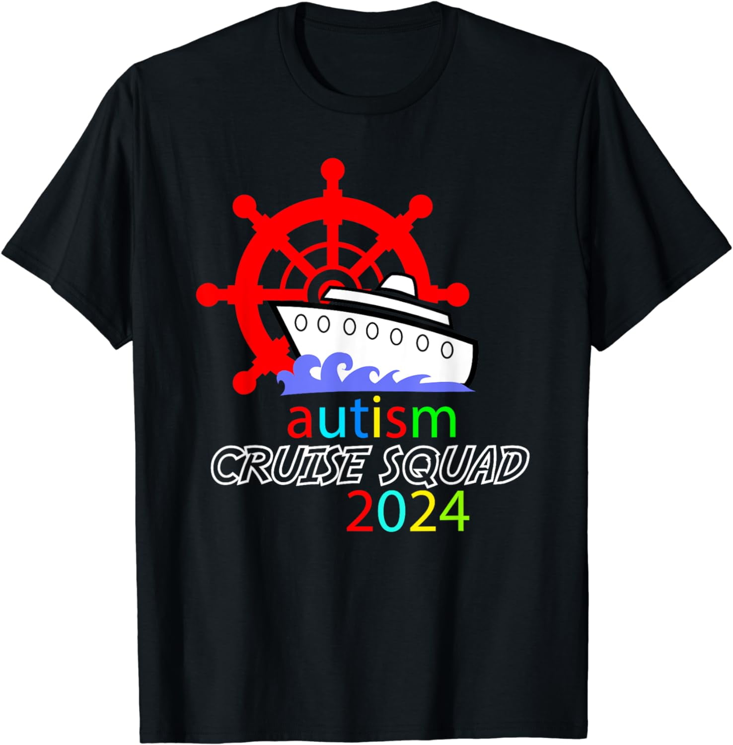 autism cruise squad 2024 family T-Shirt - Walmart.com