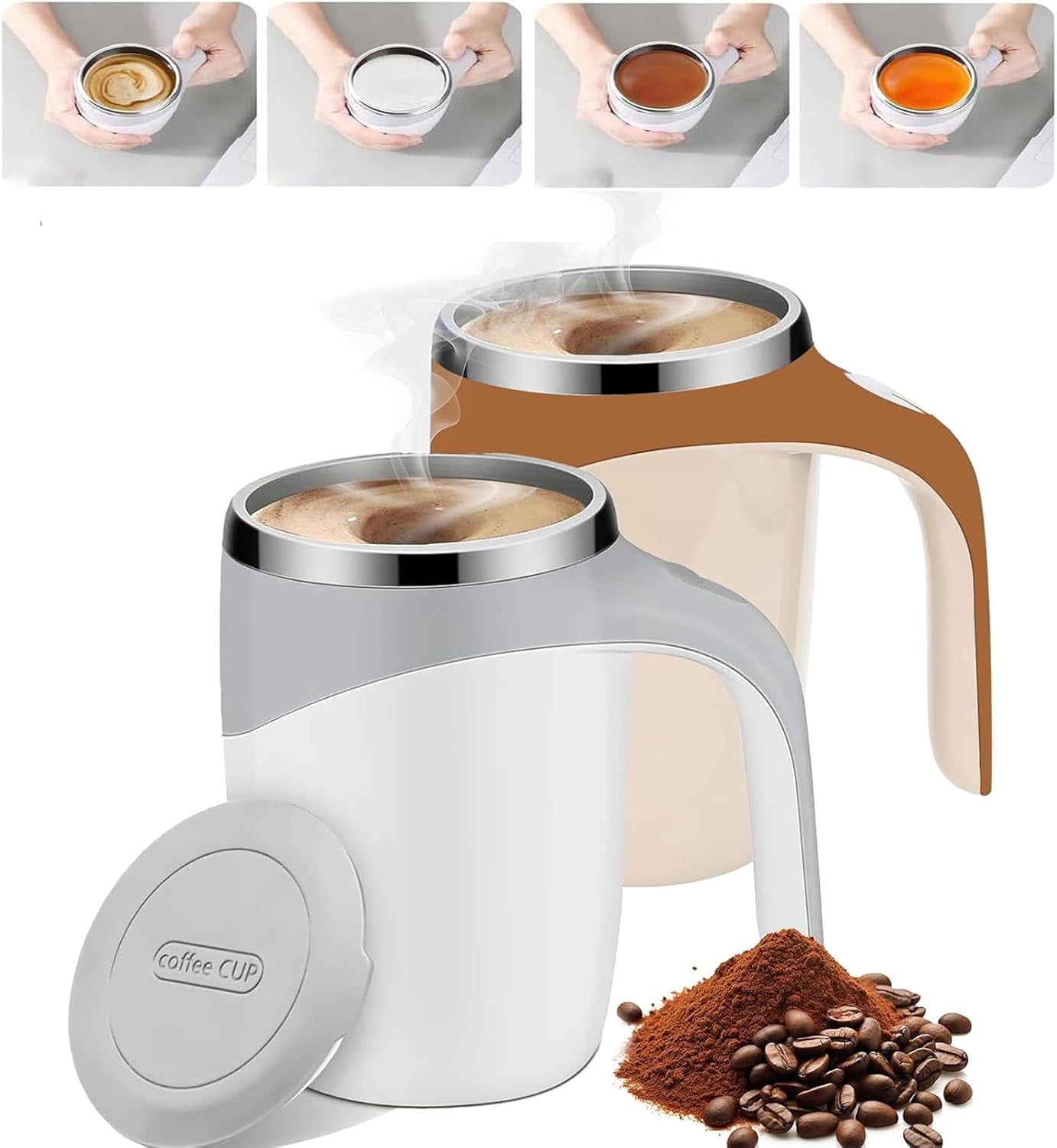 automatic magnetic stirring coffee mug，Electric Magnetic Stirring ...