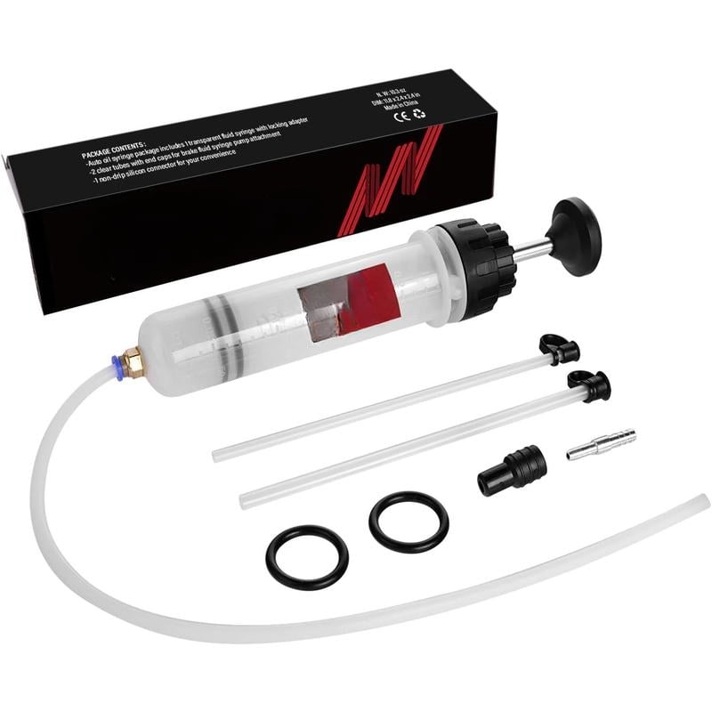automotive Fluid Extractor Pump, Oil Change Syringe with Hose, Manual ...