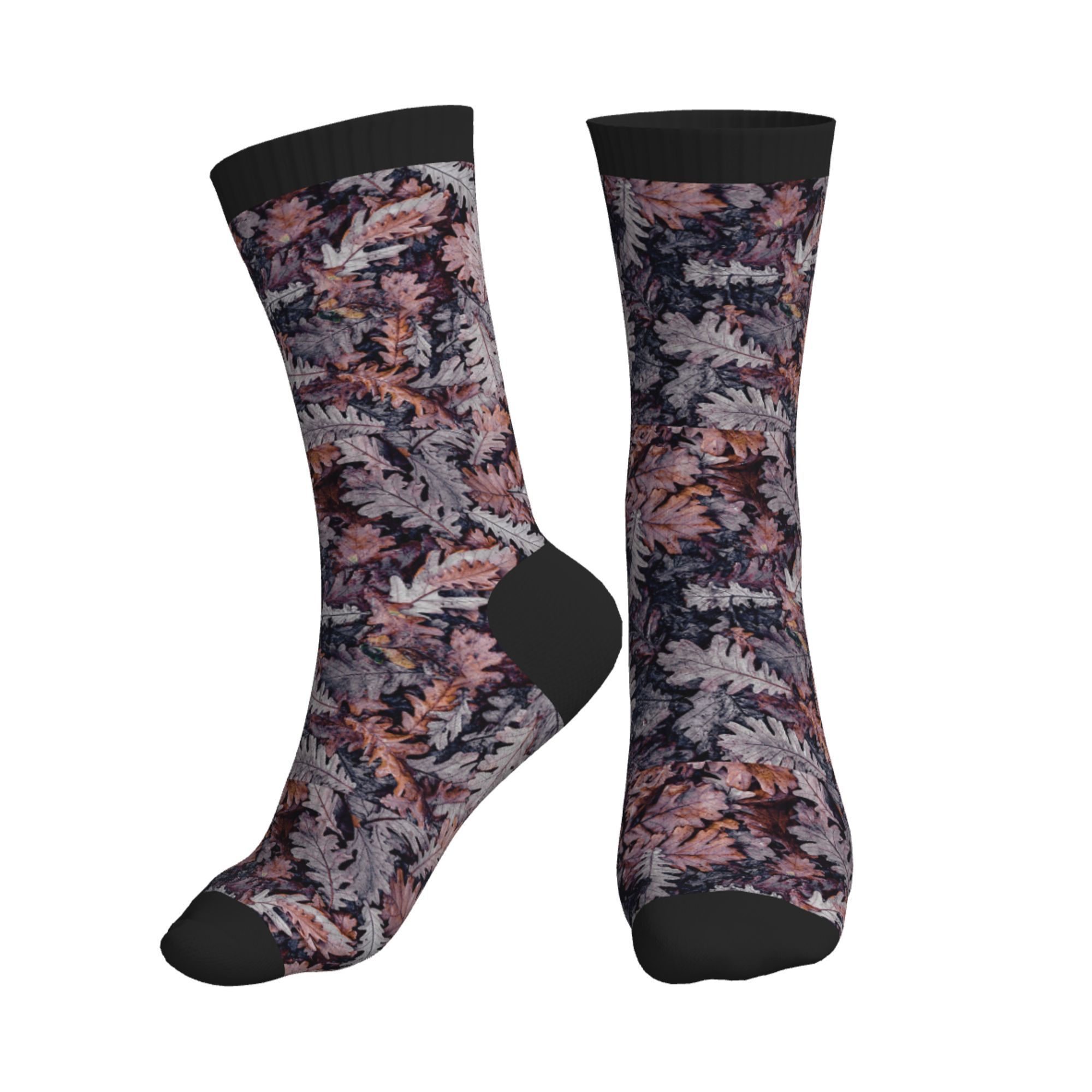 autumn leaves motif Funny Socks For Men & Women-Gifts For Golfing ...