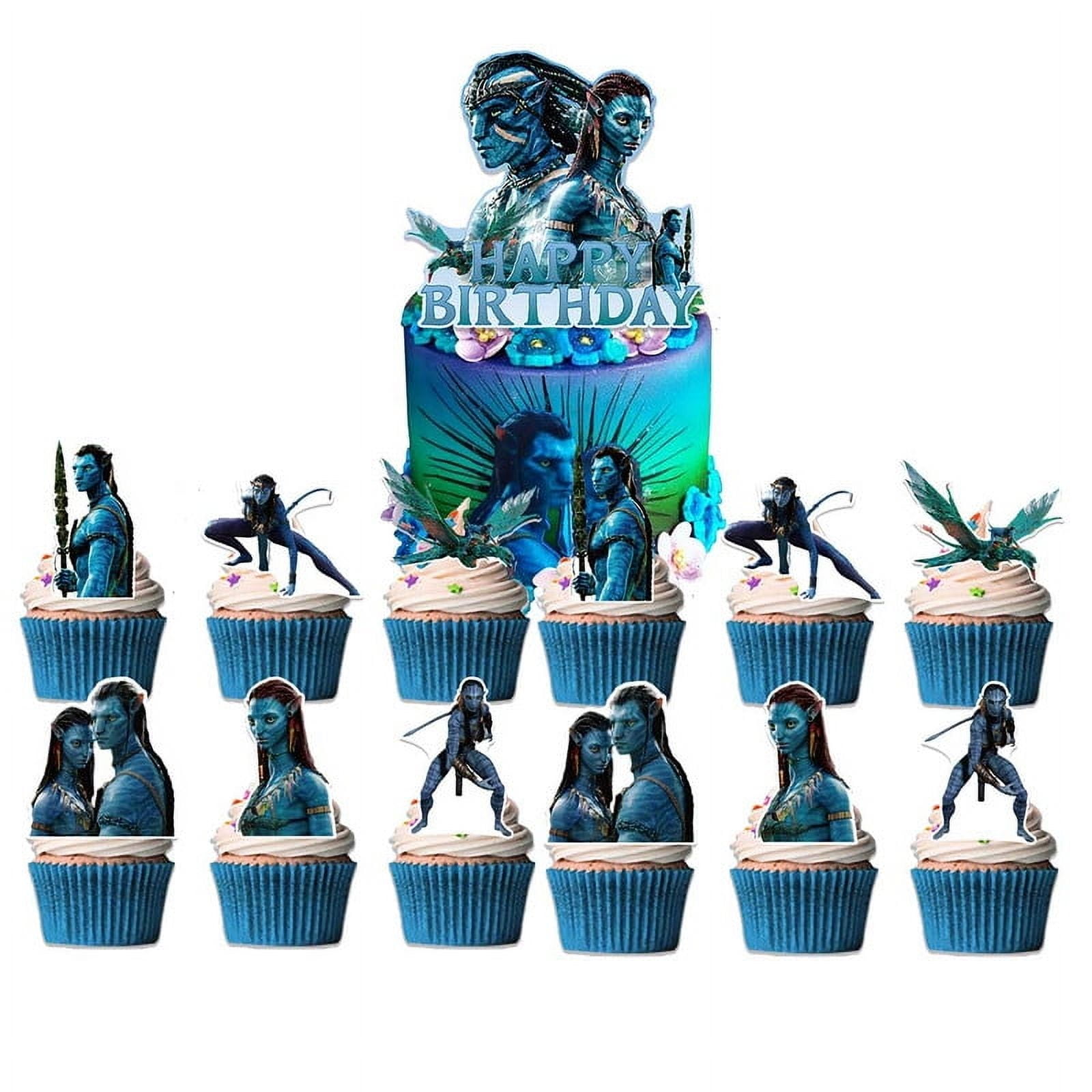 avatar Cake Topper Cupcake Set Party Supplies Decoration Birthday Decor ...