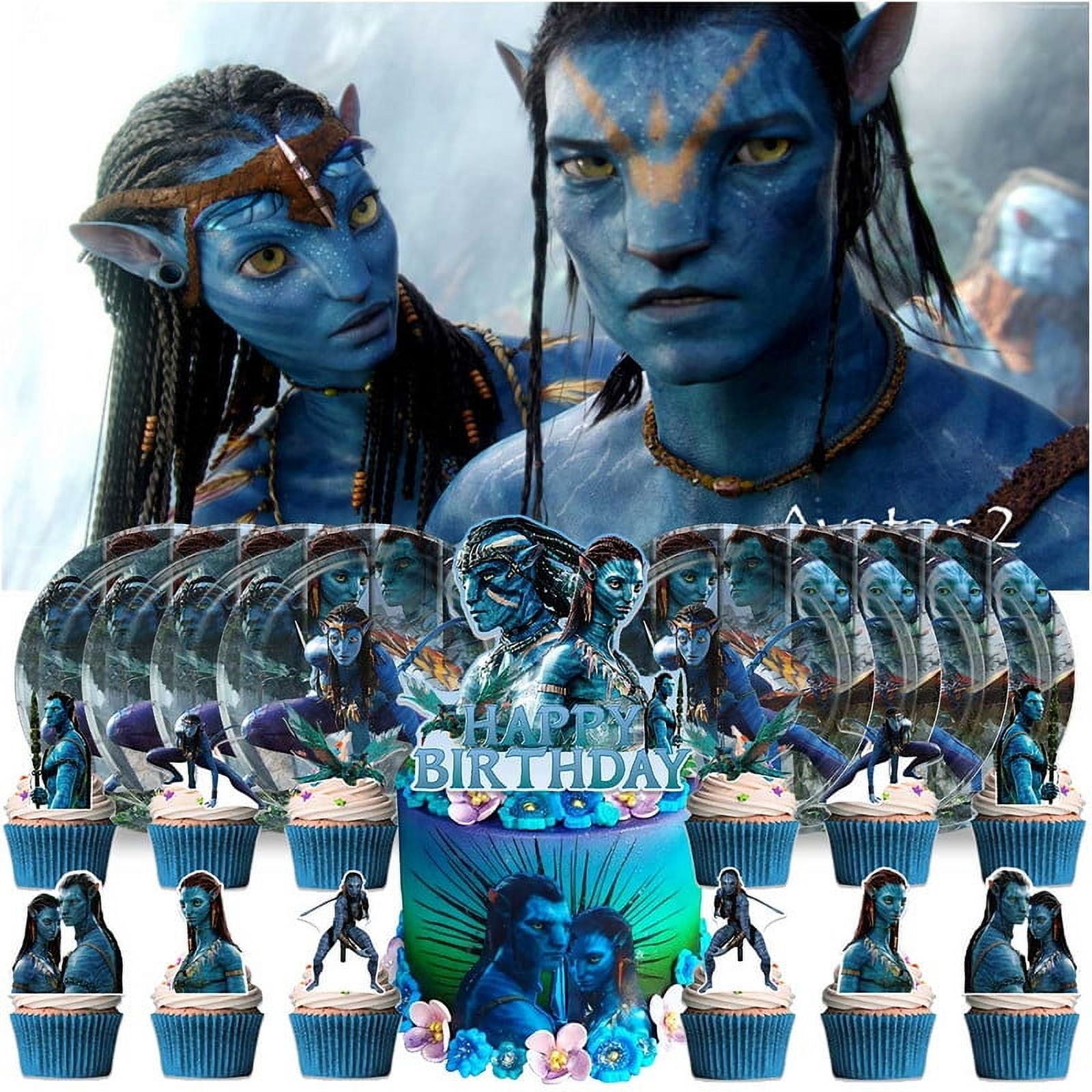 avatar Party Decor Decorations Plates Background Cake Topper Fans ...