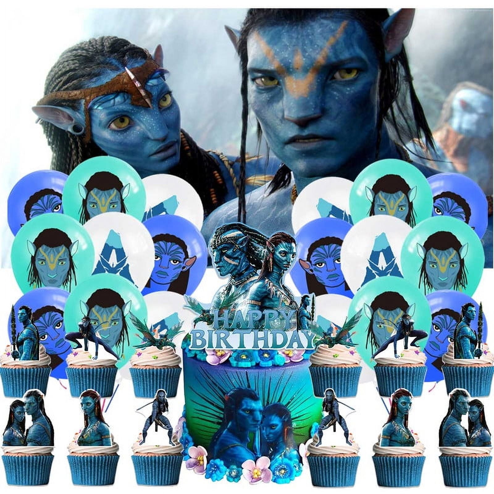avatar Party Decorations Set Kit Latex Balloons Birthday Decor Cake ...