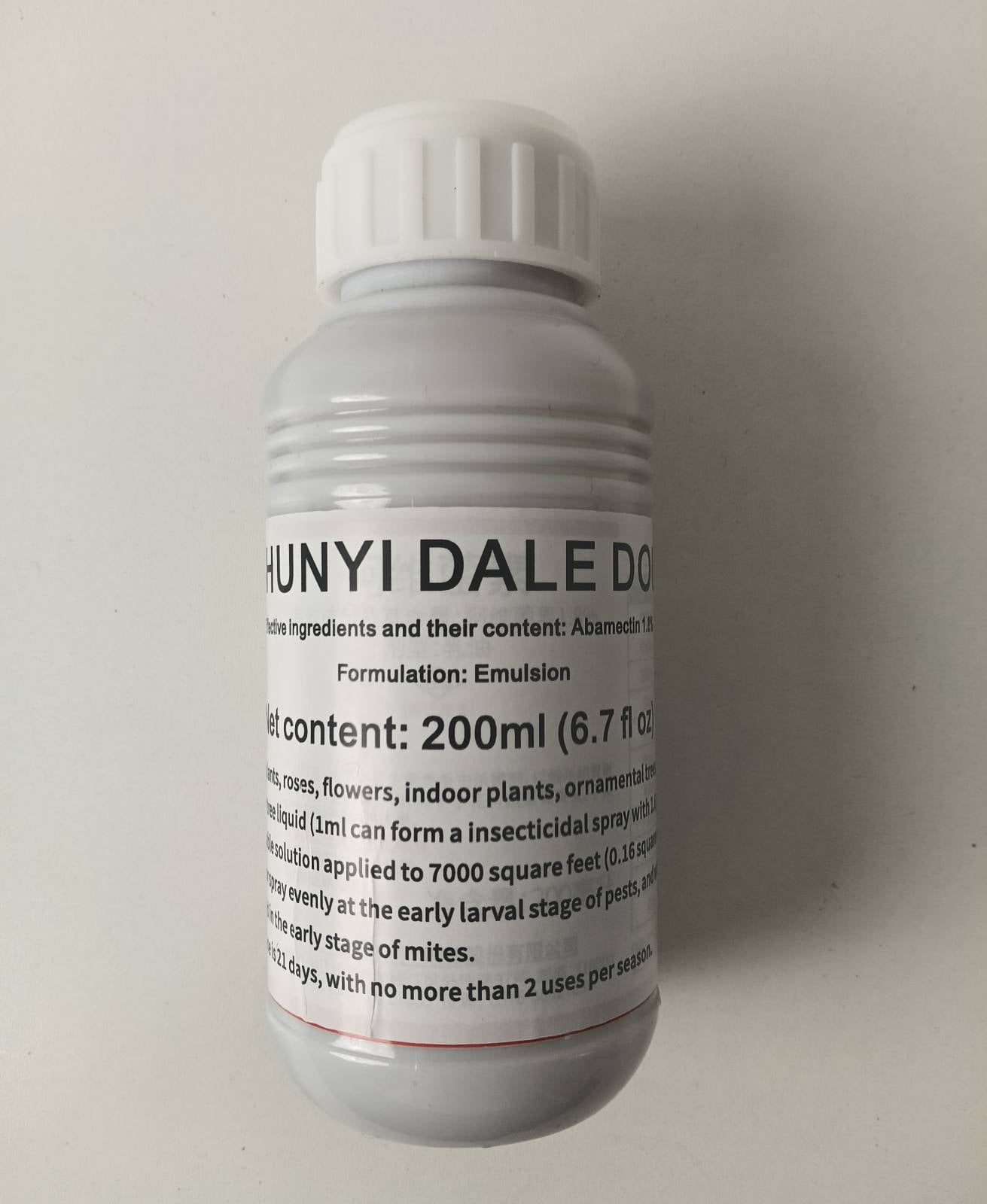 The avermectin-based pesticide, which is a concentrated spray solution ...