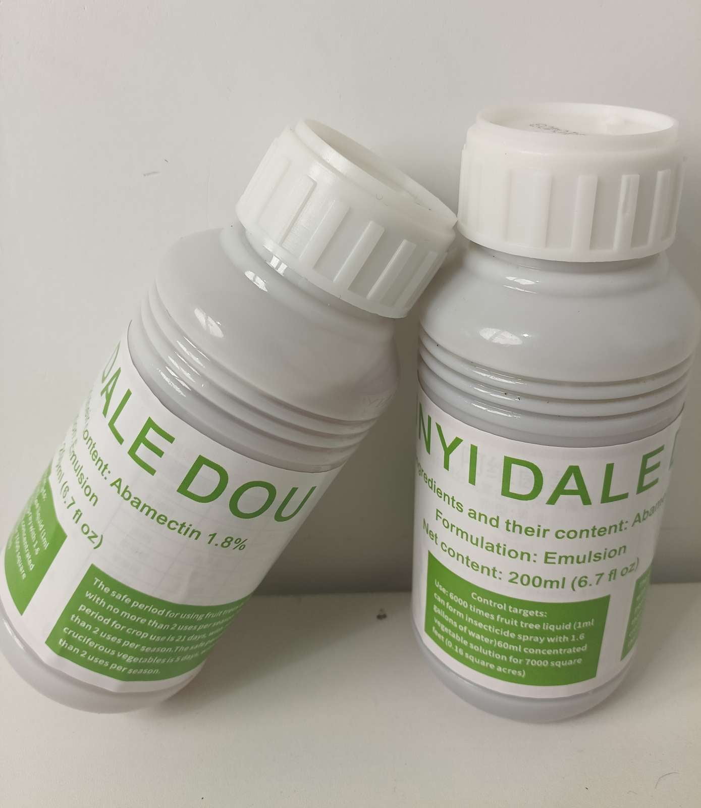 The avermectin pesticide, a concentrated spray solution, has the ...