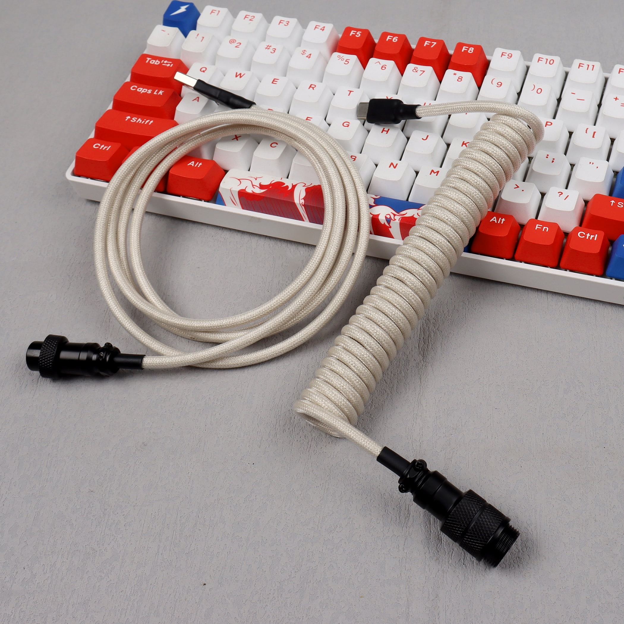 aviator Cable Usb c Gx16 Keyboard Cable Coiled Custom aviator Connector ...