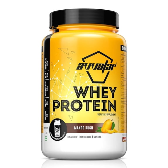 avvatar WHEY PROTEIN | 1Kg | Chocolate Hazelnut Flavour | 27g Protein ...