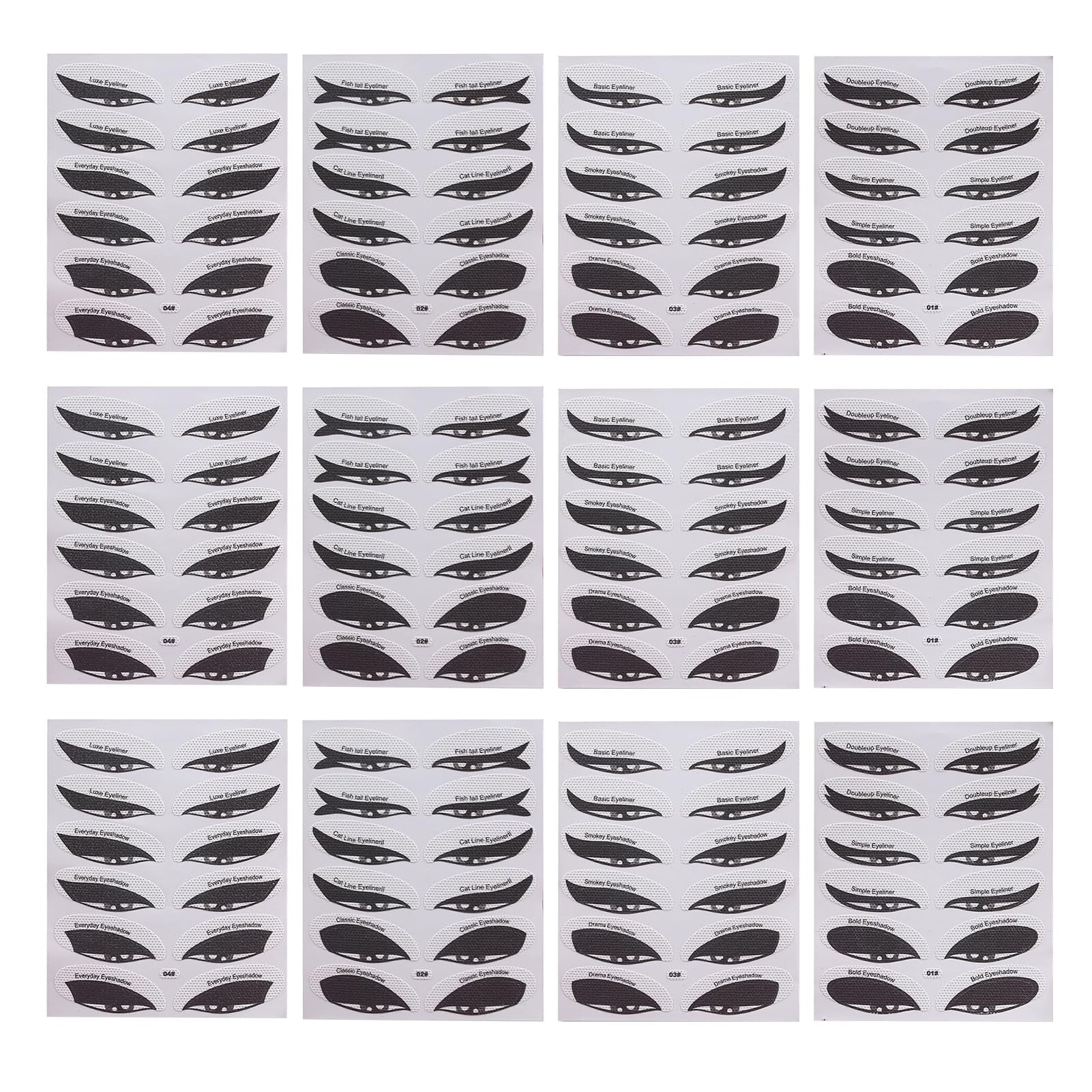 awakentti Eyeliner Stencil, Mild MMF7 Eyeshadow Stickers, Eye Tool ...