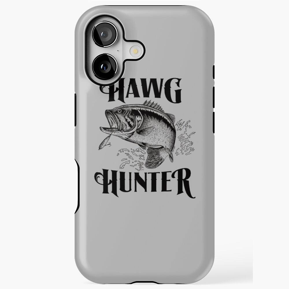 awg Hunter Bass Fishing Freshwater Angler Tough Phone Case with iPhone ...