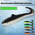 awjaisca 10Pcs Fishing Bait with Curved Tail Realistic Looking Vibrant ...