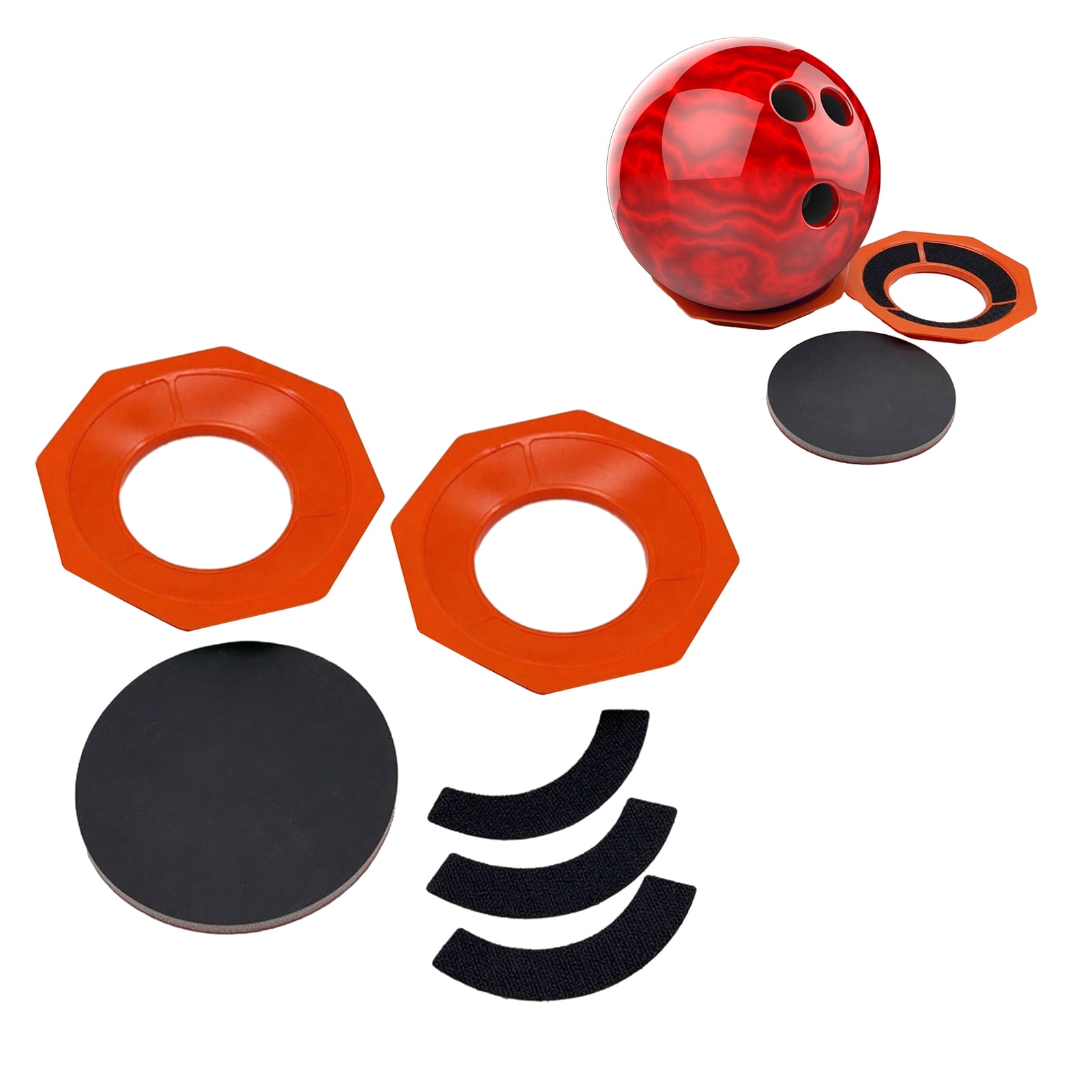 awjaisca 2Pcs Bowling Ball Stand with Sponge Universal Sanding Pad ...