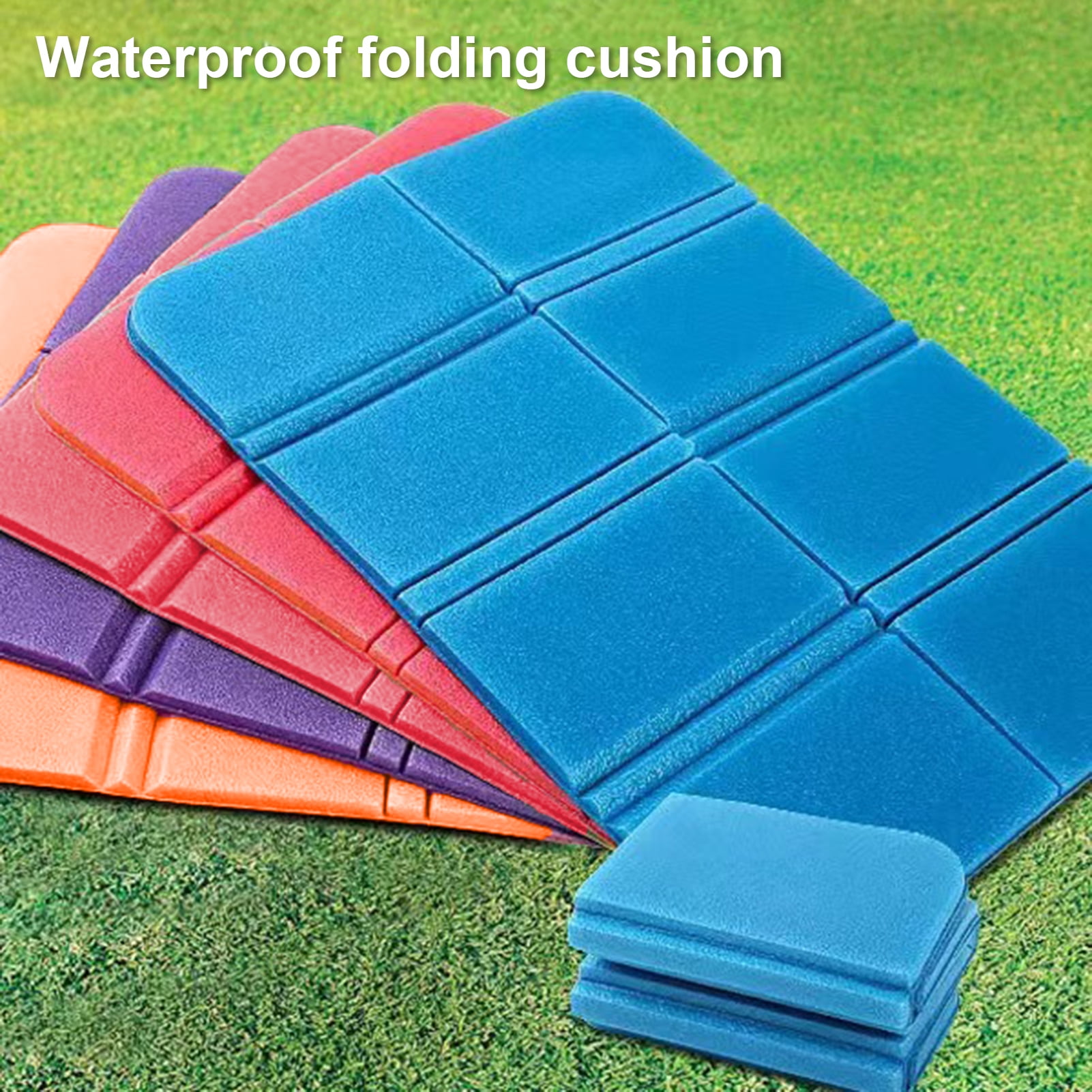 awjaisca 2Pcs Folding Seat Cushion Portable Waterproof Sitting Mat ...