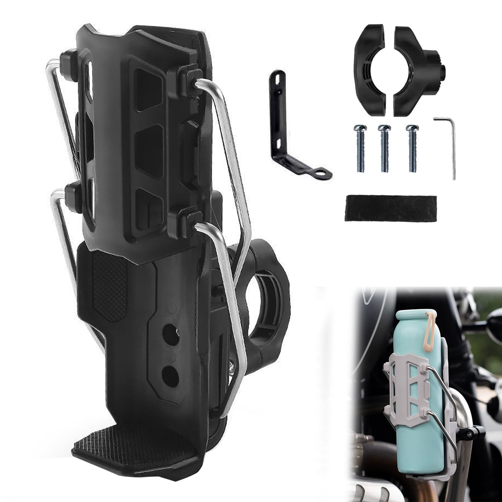 awjaisca Adaptive Cycling Water Bottle Holder 360 Degree Rotatable ...