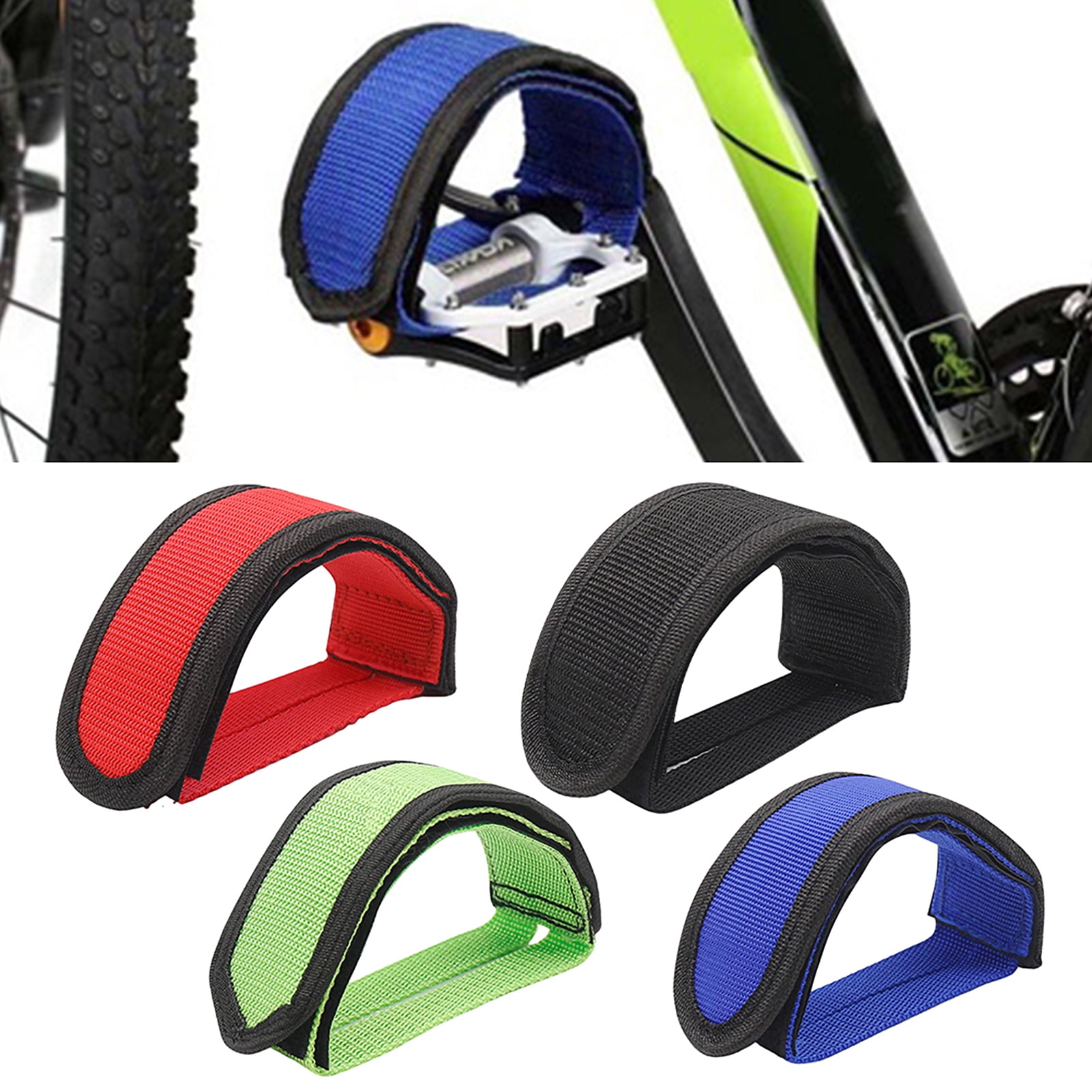 awjaisca Bike Cycling Pedal Tape Anti-slip Toe Strap Belt Sturdy Canvas ...