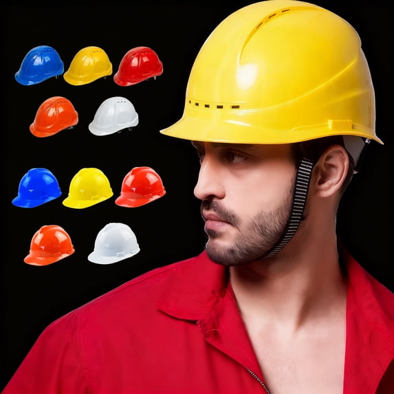 awjaisca Construction Security Helmet with Ventilation System ...