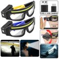awjaisca LED Rechargeable Headlamp Glasses Headlight with Motion Sensor ...