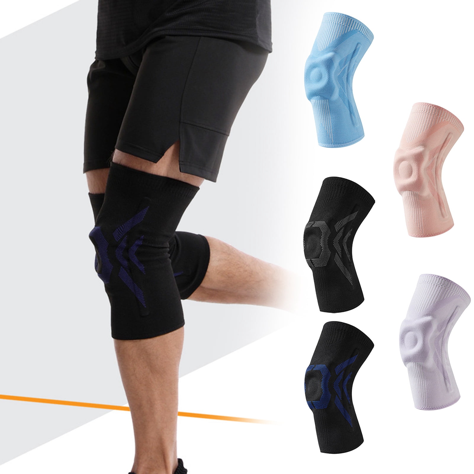 awjaisca Men Women Knee Brace with Patella Gel Pad, Compression Knee ...
