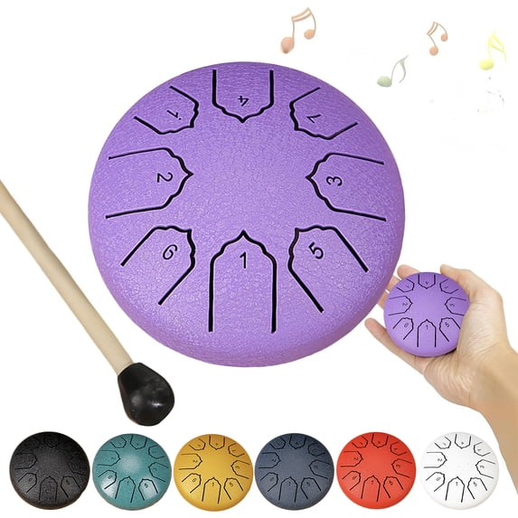 awjaisca Rain Drum for Outside Garden 4 Inches 8 Notes Steel Tongue ...