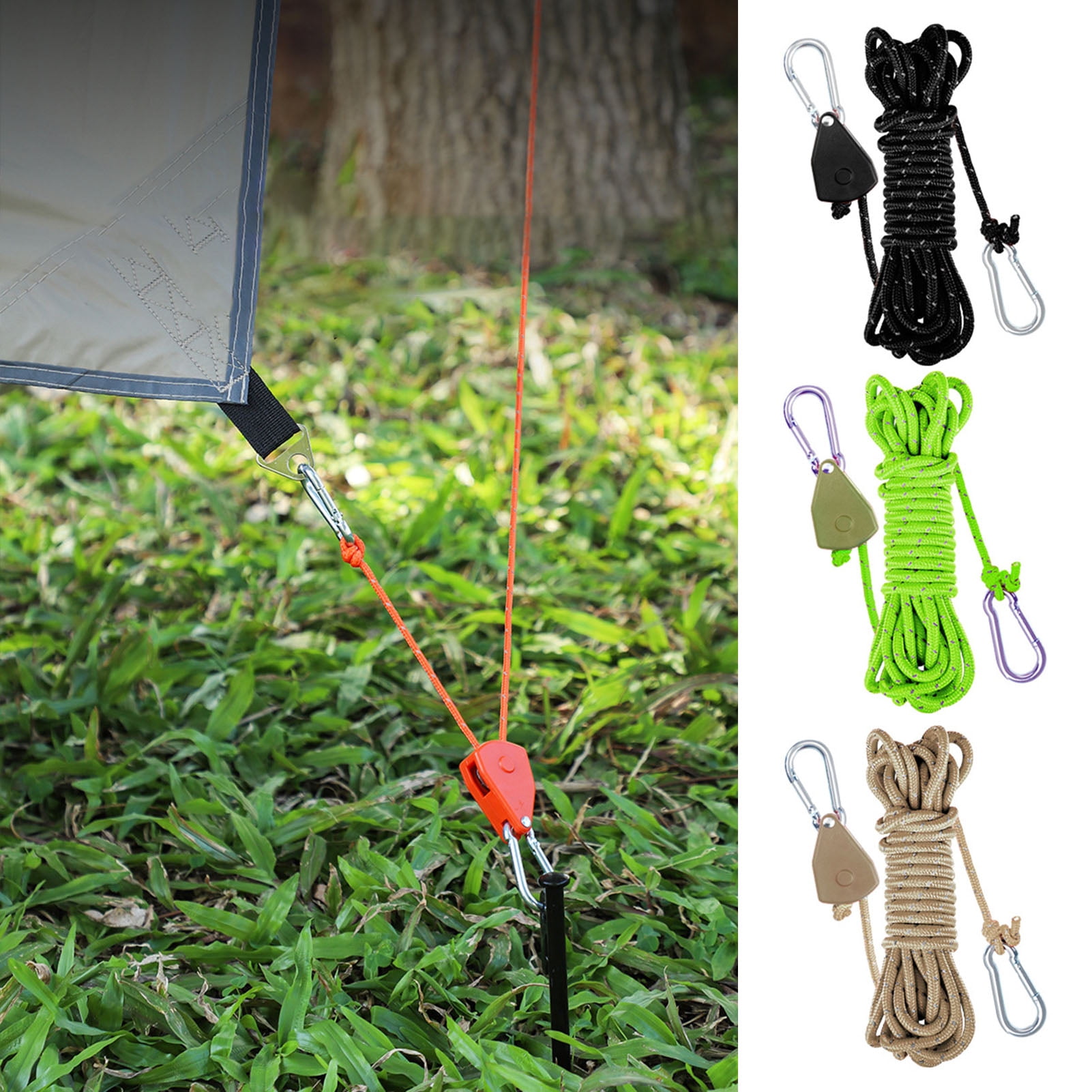 awjaisca Roller Rope Tensioner with 300CM Cord Heavy Duty Outdoor ...