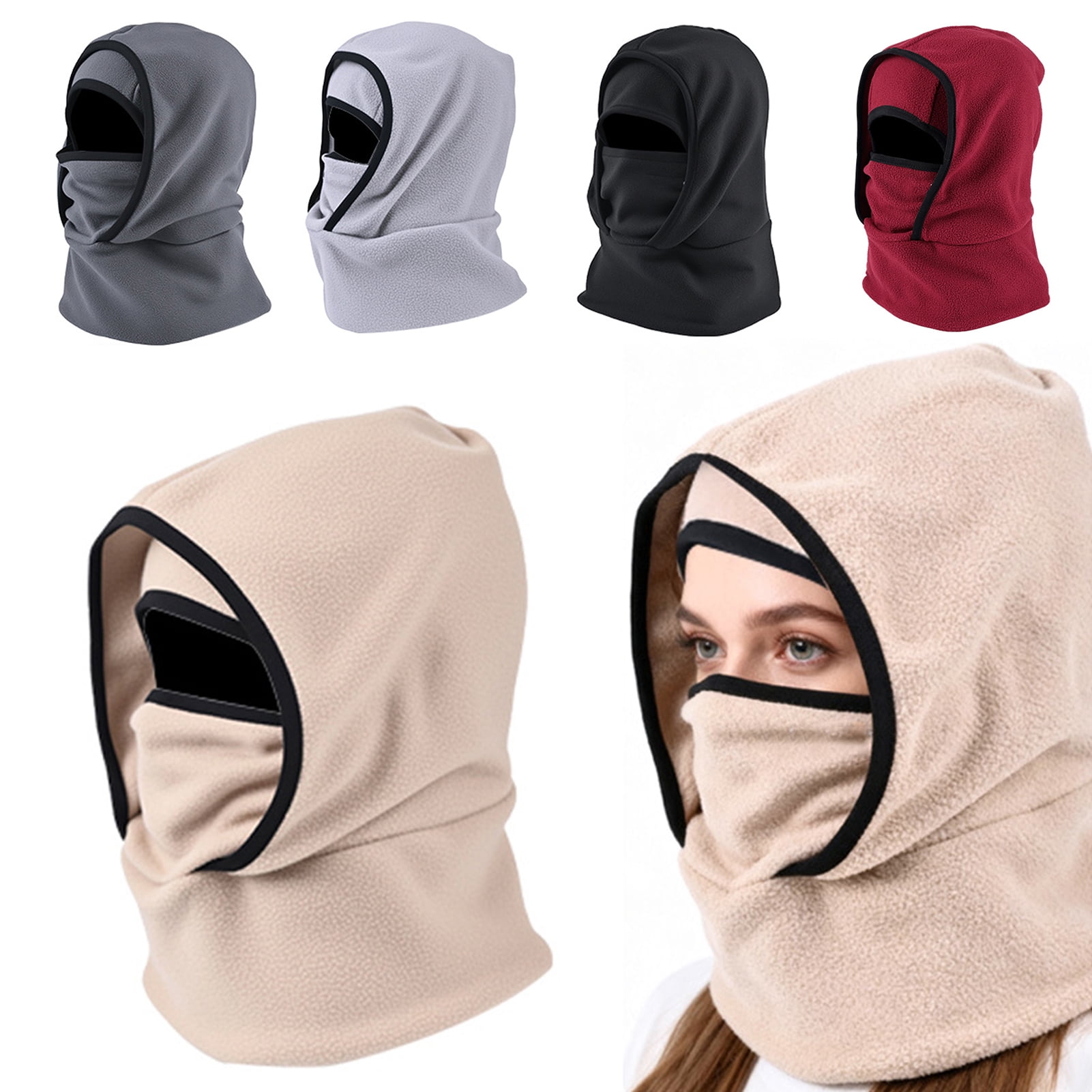 awjaisca Skiing Headgear Outdoor Winter Warm Hat 3-in-1 Integrated ...