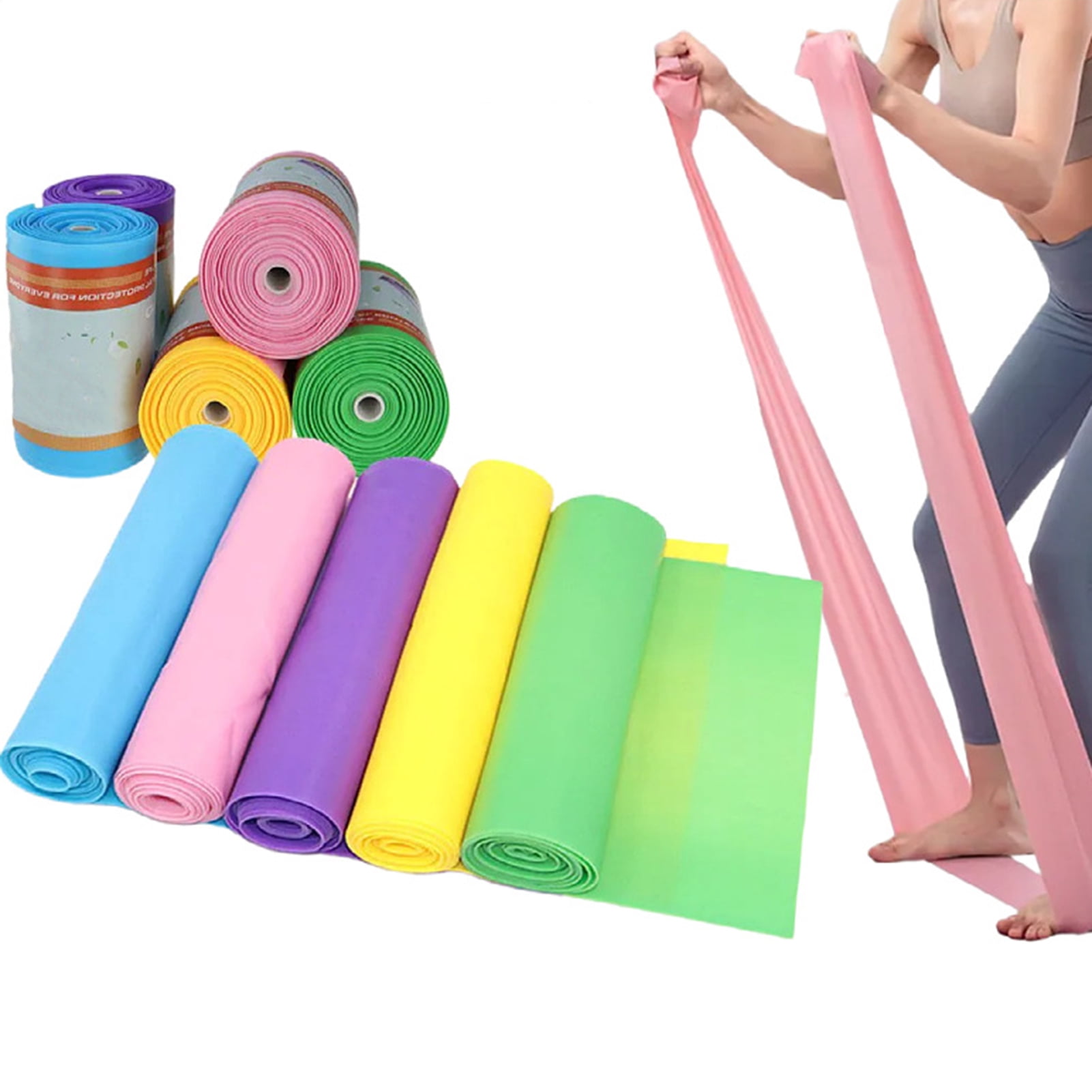 awjaisca Sports Elastic Band Anti-Slip Surface Multi-Level Resistance ...