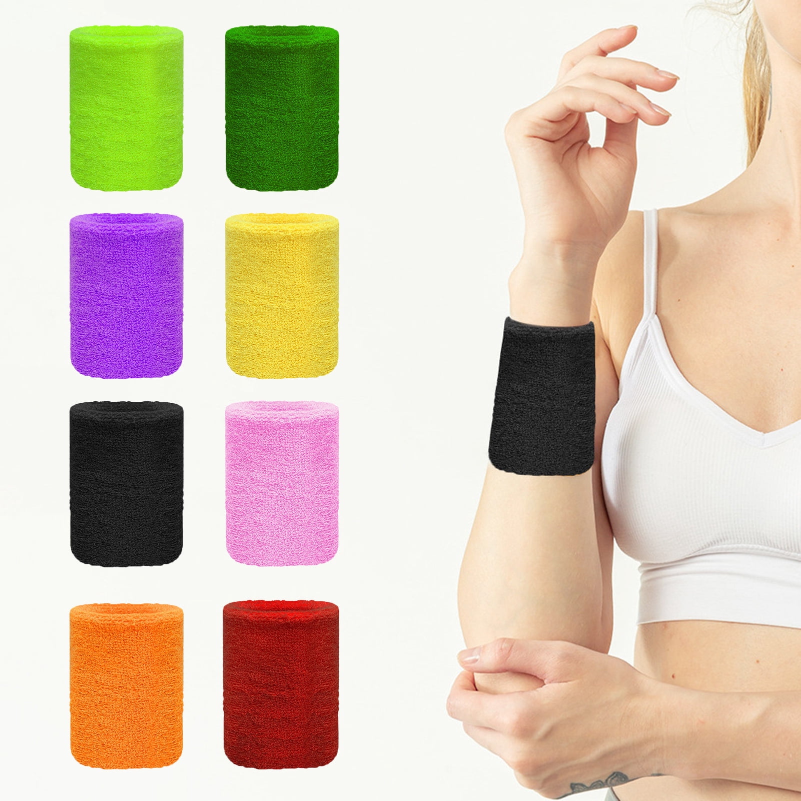 awjaisca Sports Wristband Breathable Moisture Absorbing Wrist Support ...