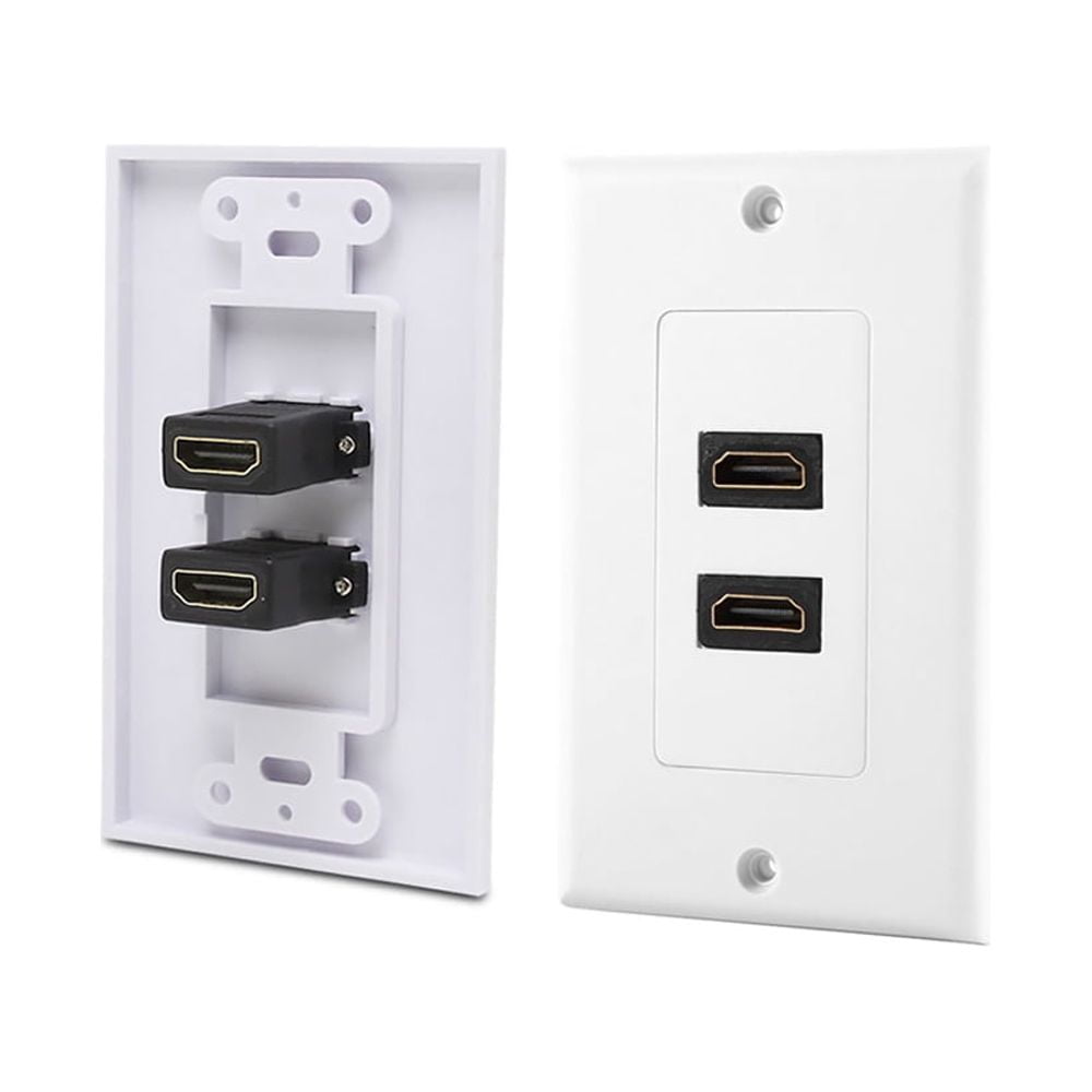 axGear 2-Port HDMI 1.4 Wall Face Plate, Commercial/Residential, High ...