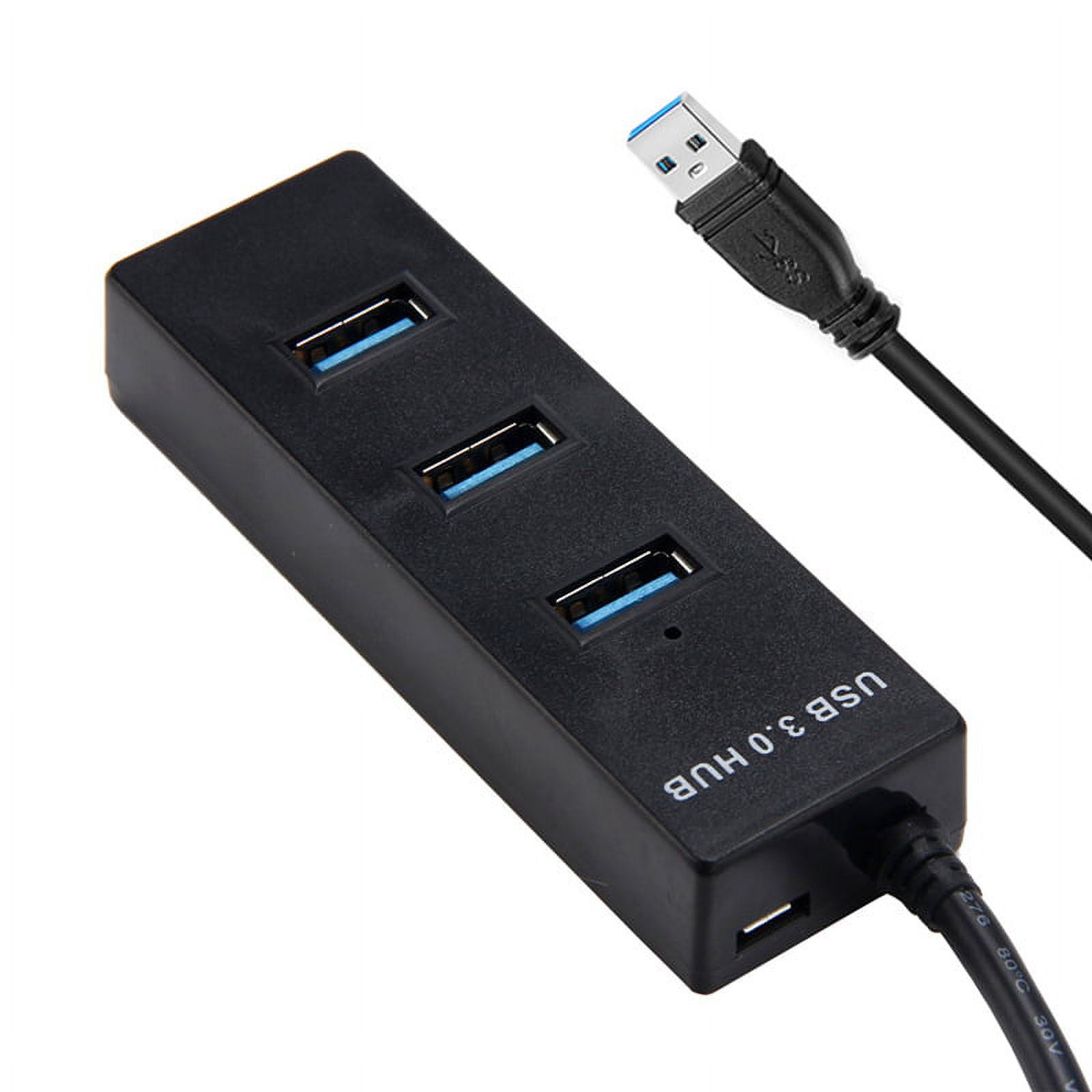 axGear 4-Port USB 3.0 Hub 5Gbps Portable Compact for PC Mac Laptop ...