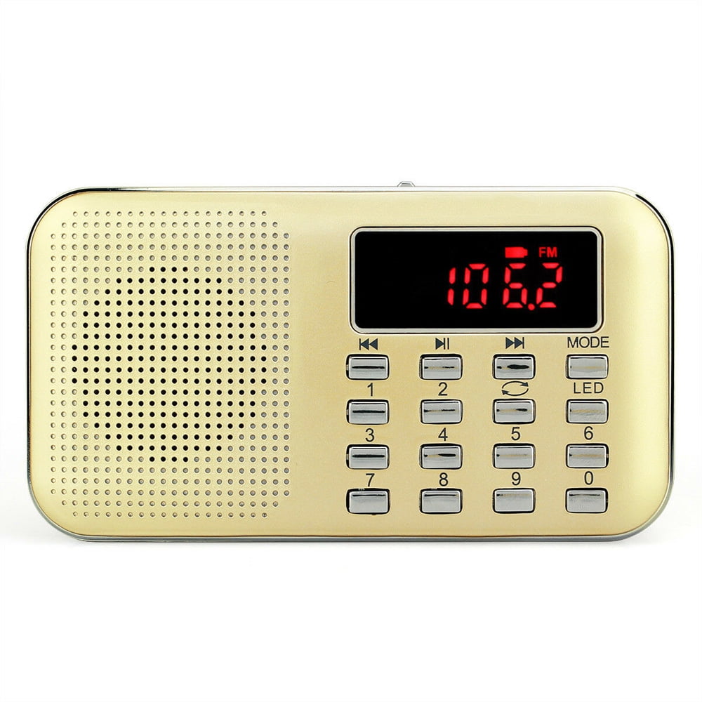 axGear AM / FM Radio MP3 Music Player TF MicroSD Card Media Portable ...