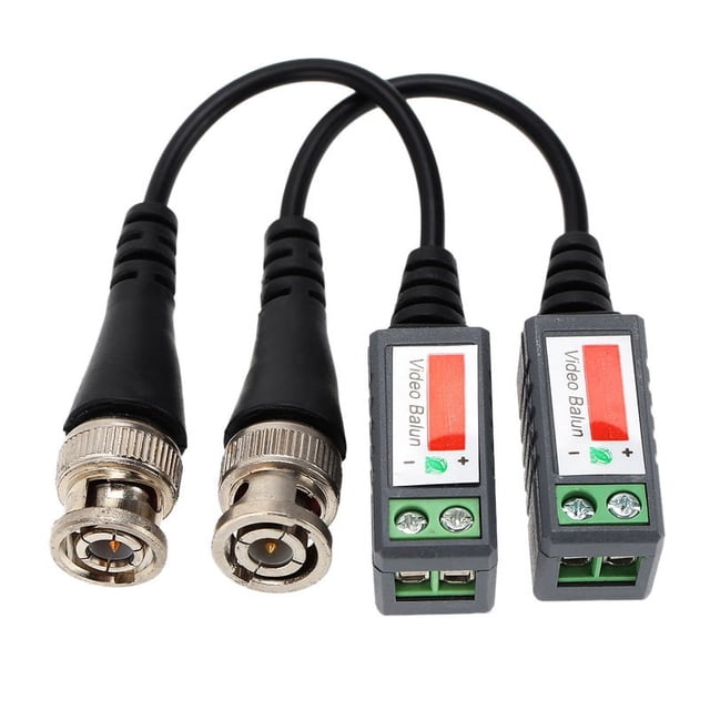 axGear CCTV Camera Passive Video Balun BNC Connector Coaxial Cable ...