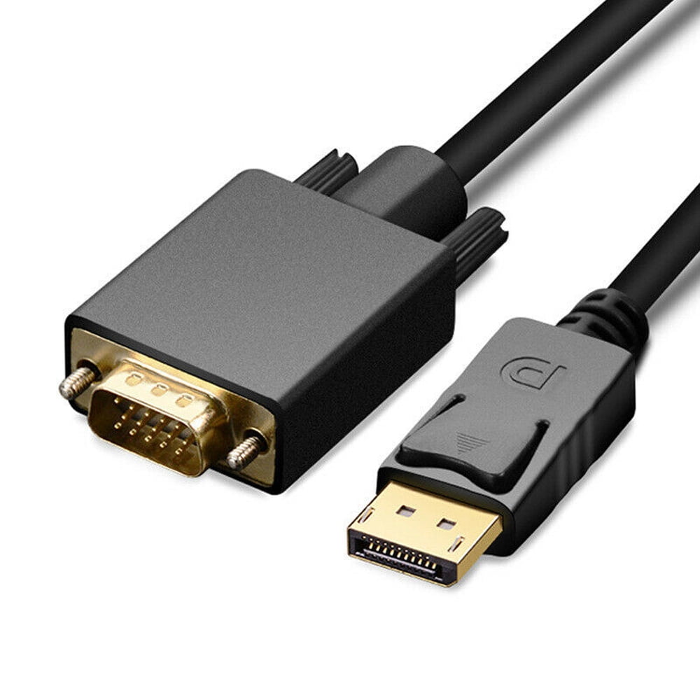 Ax Gear DisplayPort to VGA Adapter Cable, 6 Ft, 1080p Resolution, Plug ...