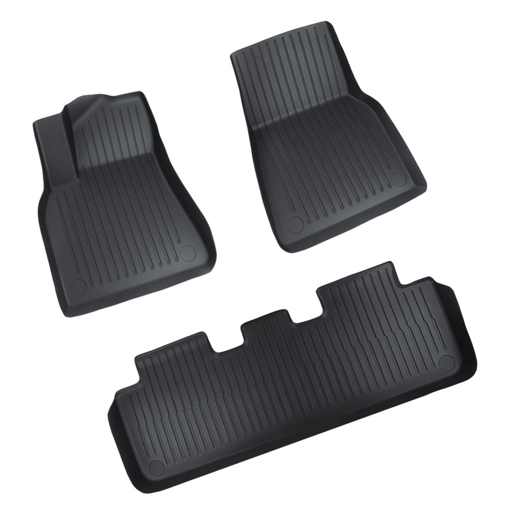 axGear Floor Mat Raised Edge All Weather For Tesla Model 3 Full Cover 3 ...