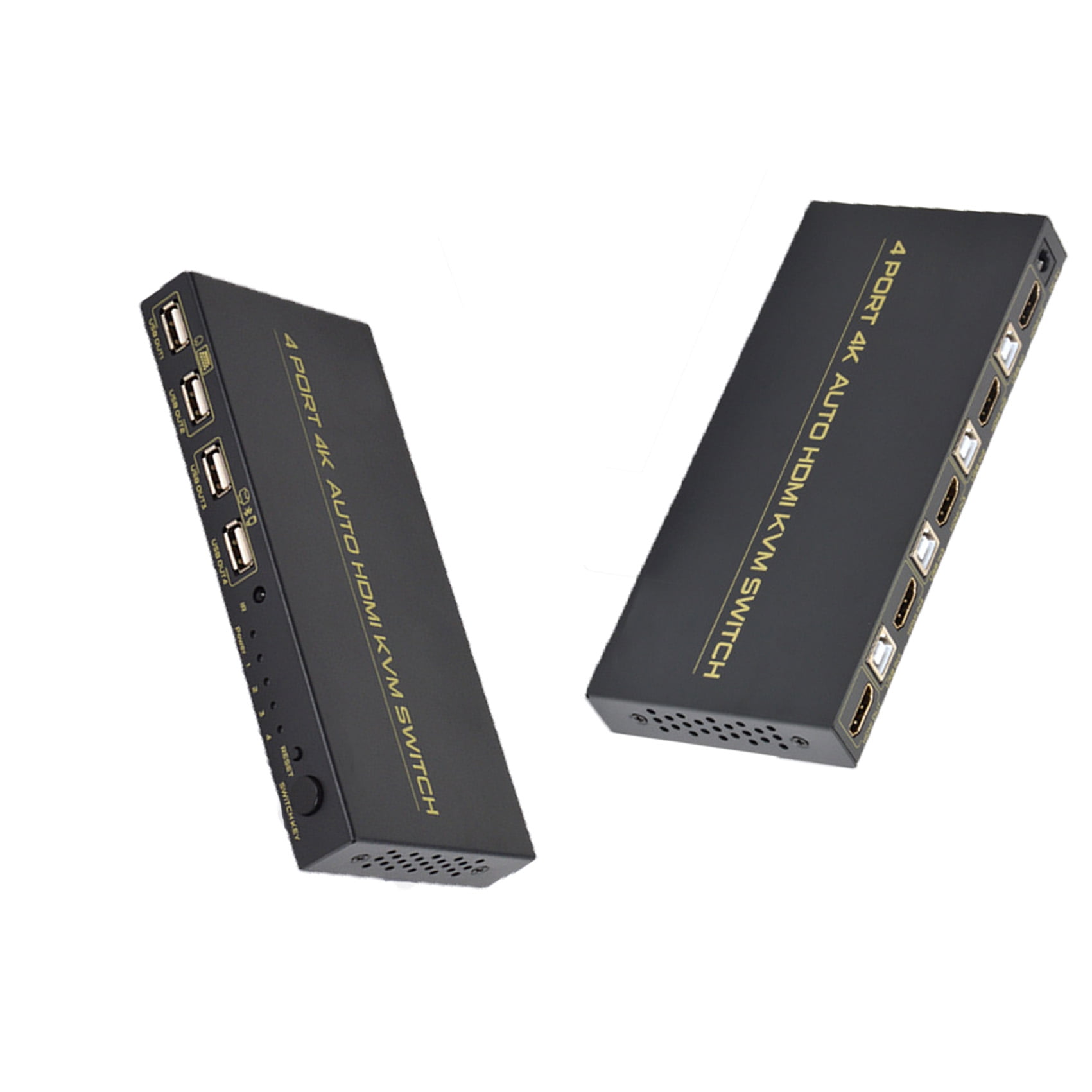 axGear HDMI KVM Switch 4 Port Auto Box Dual Monitor Extended Display ...