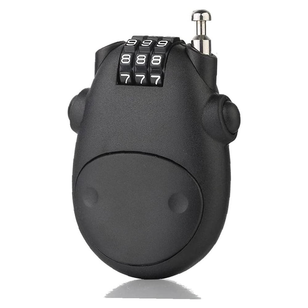 axGear Helmet Lock Cable Bike Password Lock Telescopic Wire Rope ...