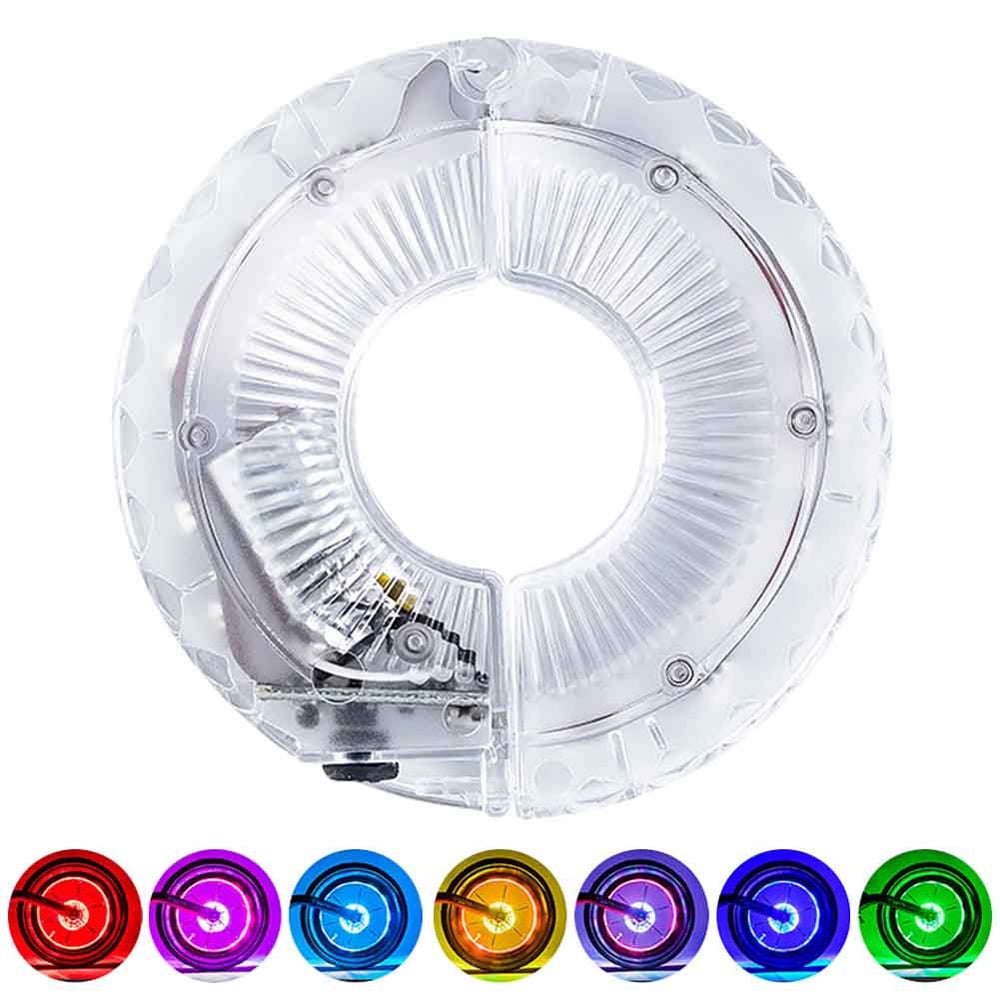 axGear LED Bike Wheel Light, 7-Color Changing, USB Rechargeable, Bright ...
