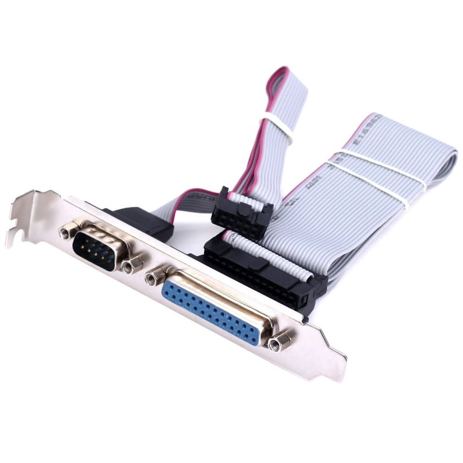 axGear Motherboard DB25 Com Port Serial Parallel Header Cable Bracket ...