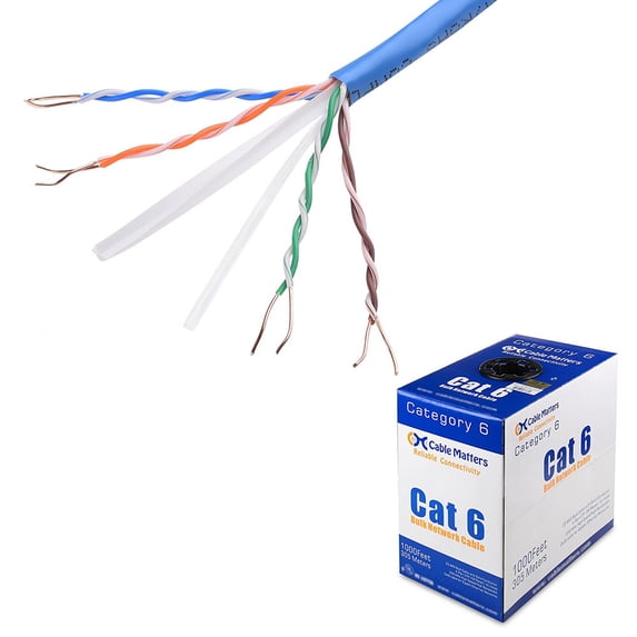 axGear 1000Ft High-Speed Cat6 Ethernet LAN Patch Cable - Long Internet ...