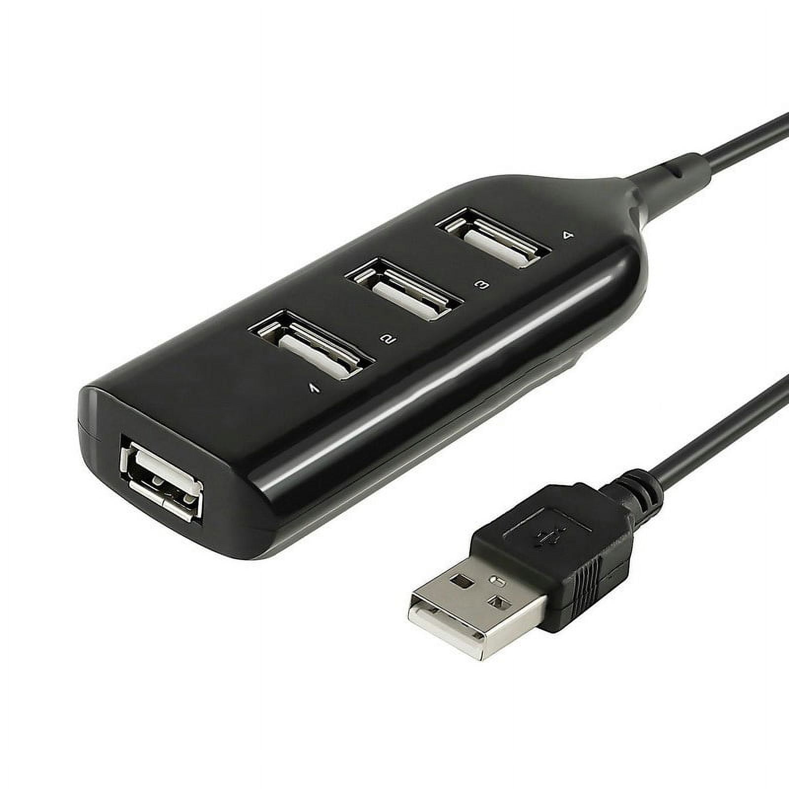 axGear New 4 Port USB 2.0 480 Mbps High Speed USB HUB Laptop PC Slim ...