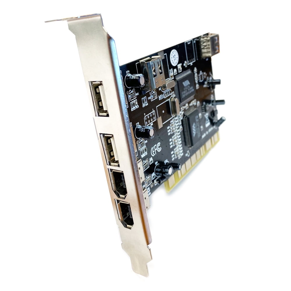 axGear PCI Card USB 2.0 1394a IEEE Controller Combo Card 6 Port Adapter ...