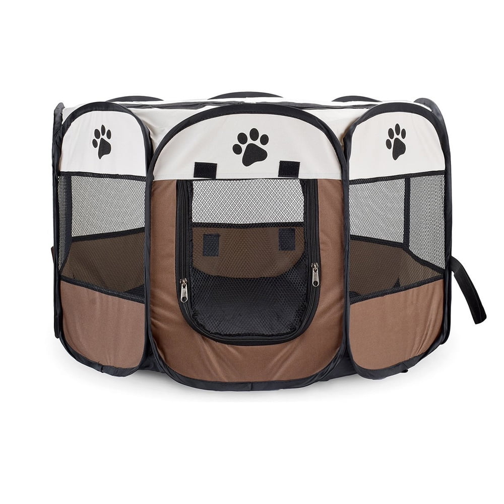 Ax Gear Portable Pet Playpen, Foldable Dog Camping Tent, Mesh Kennel ...